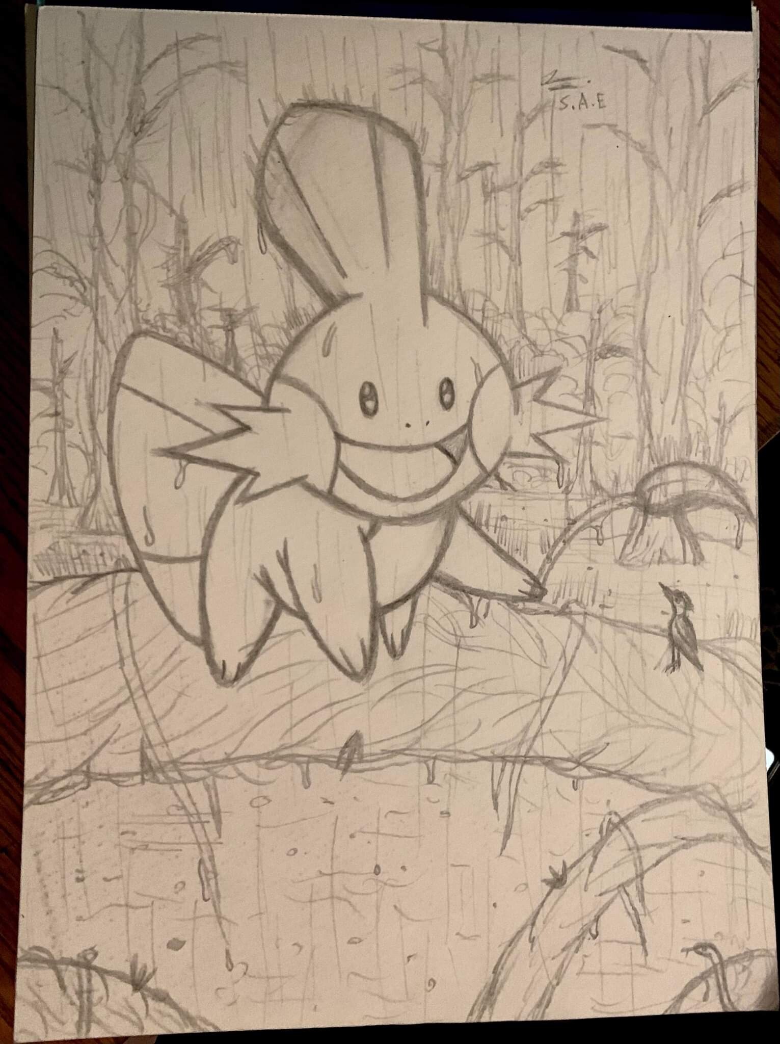 ArtStation - Mudkip sketch