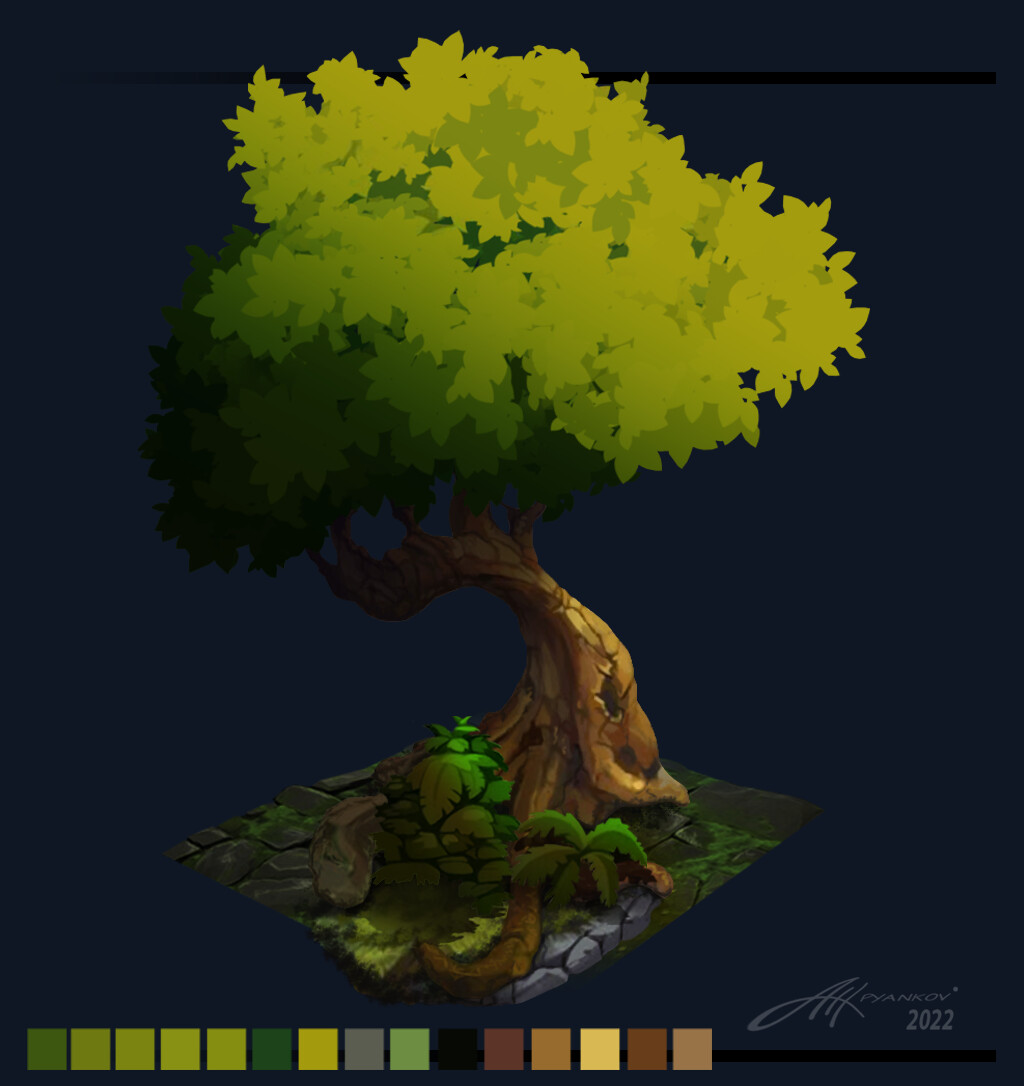 ArtStation - game content trees