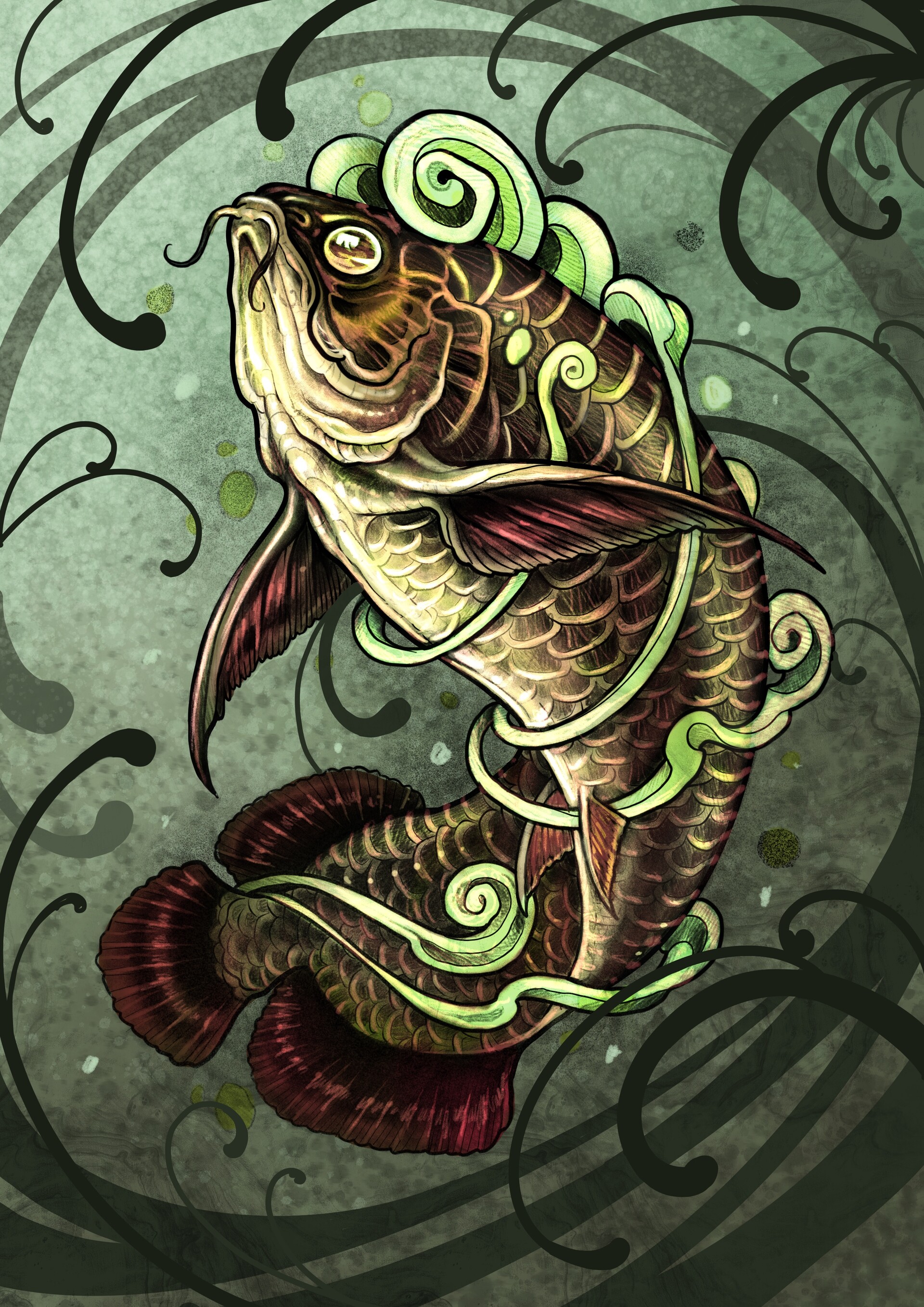 ArtStation - koi fish