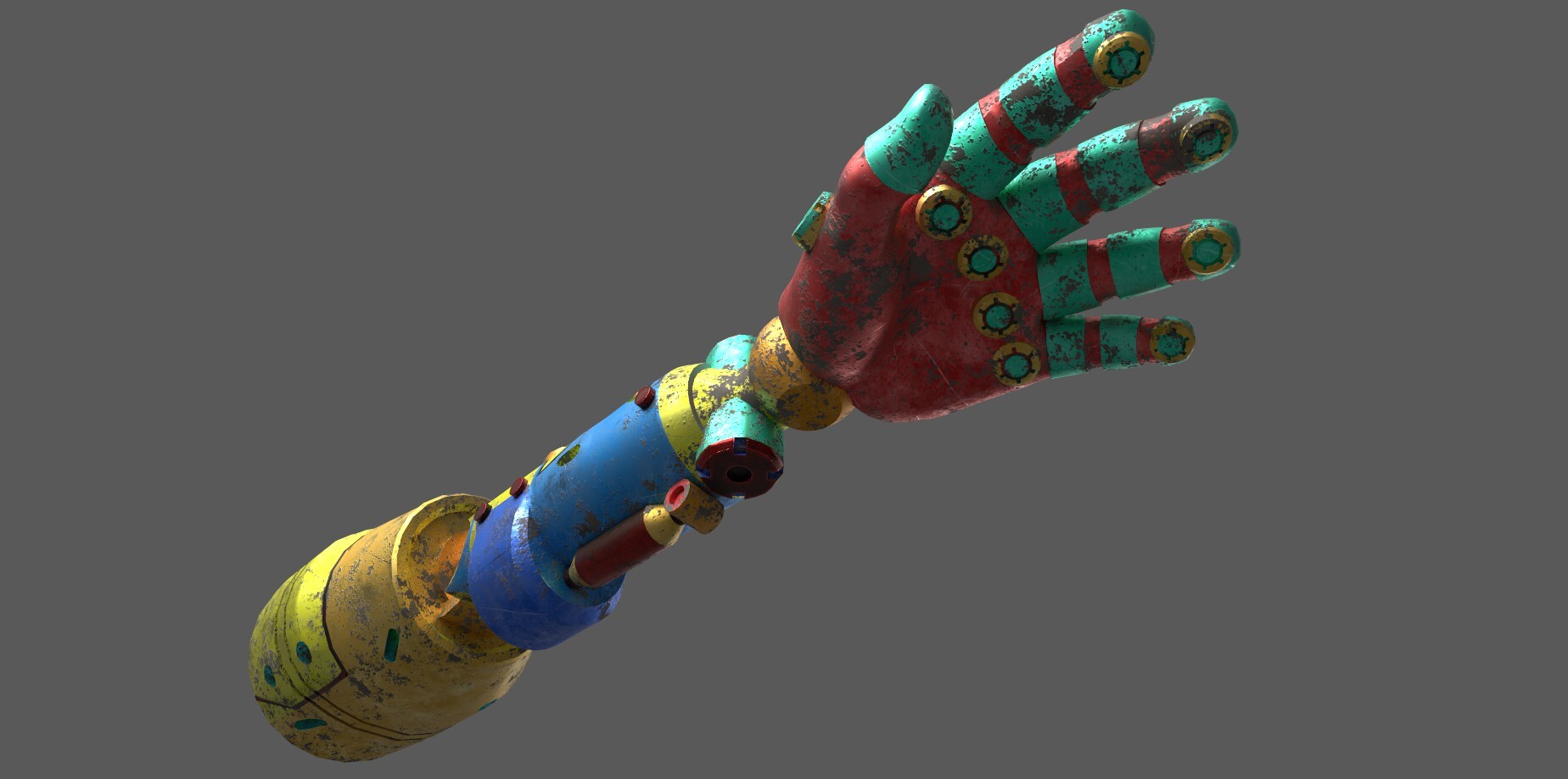 ArtStation - Mechanical robot hand