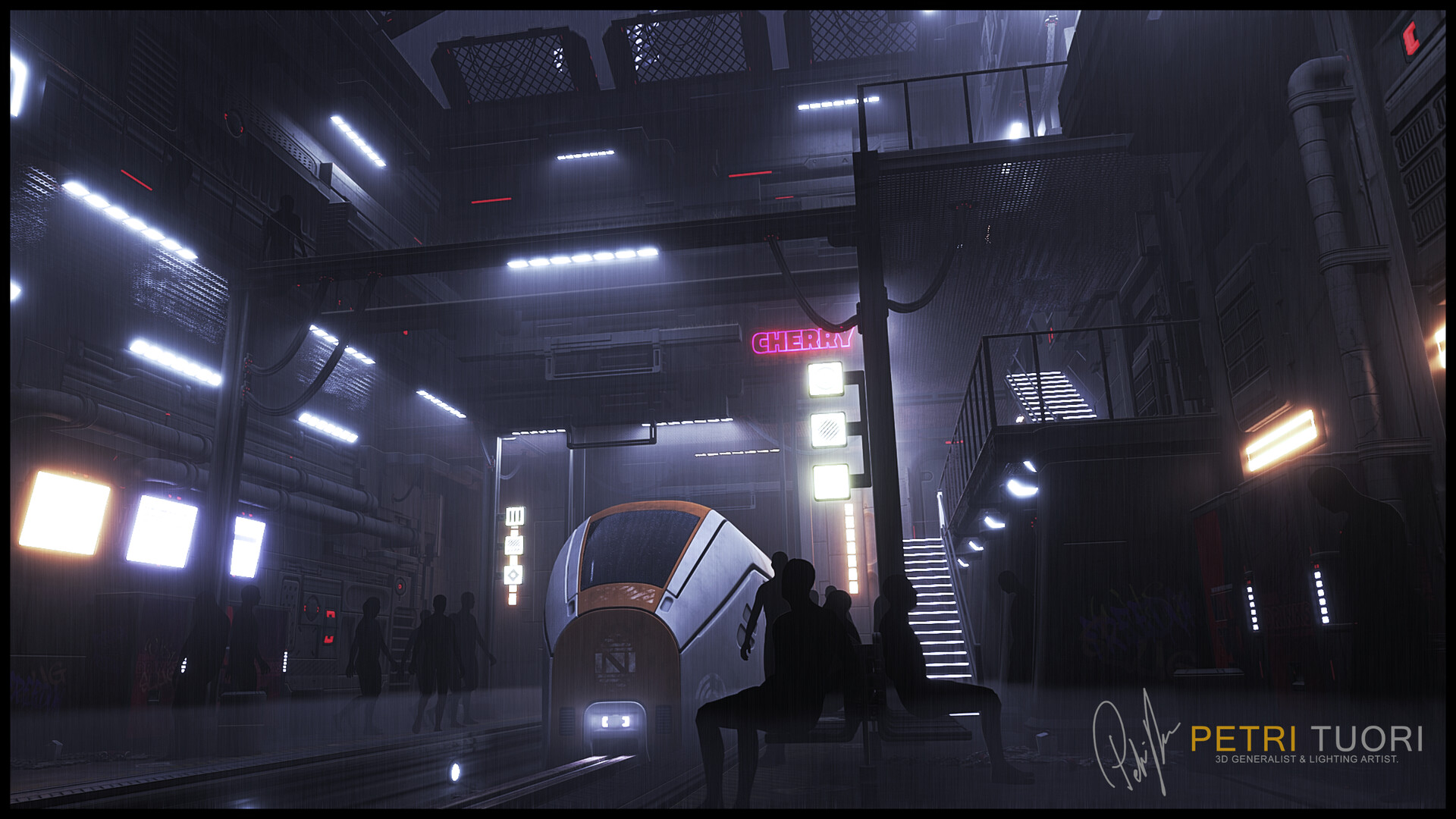 ArtStation - Subway Station - SciFi
