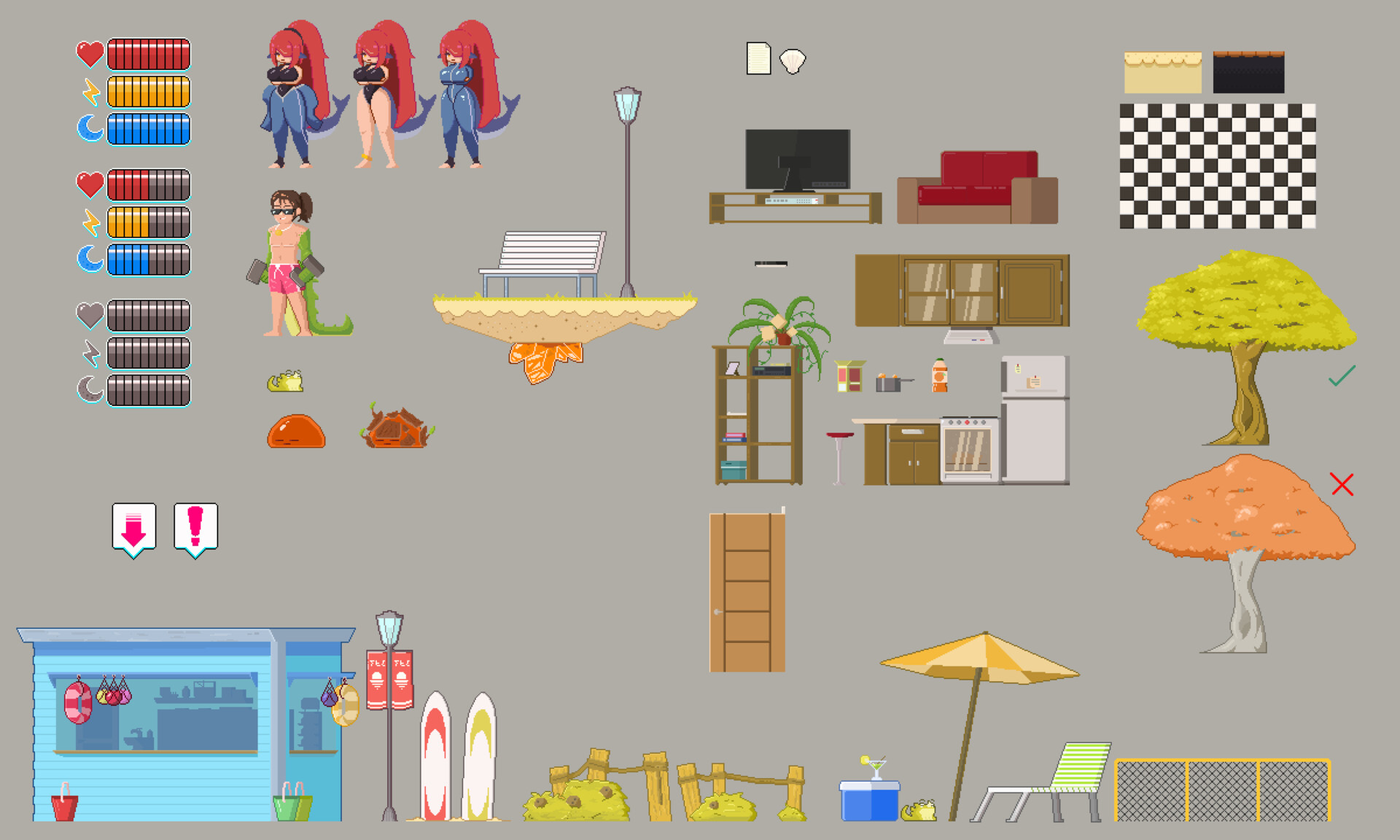 ArtStation - Some of the sprites i've made this month
