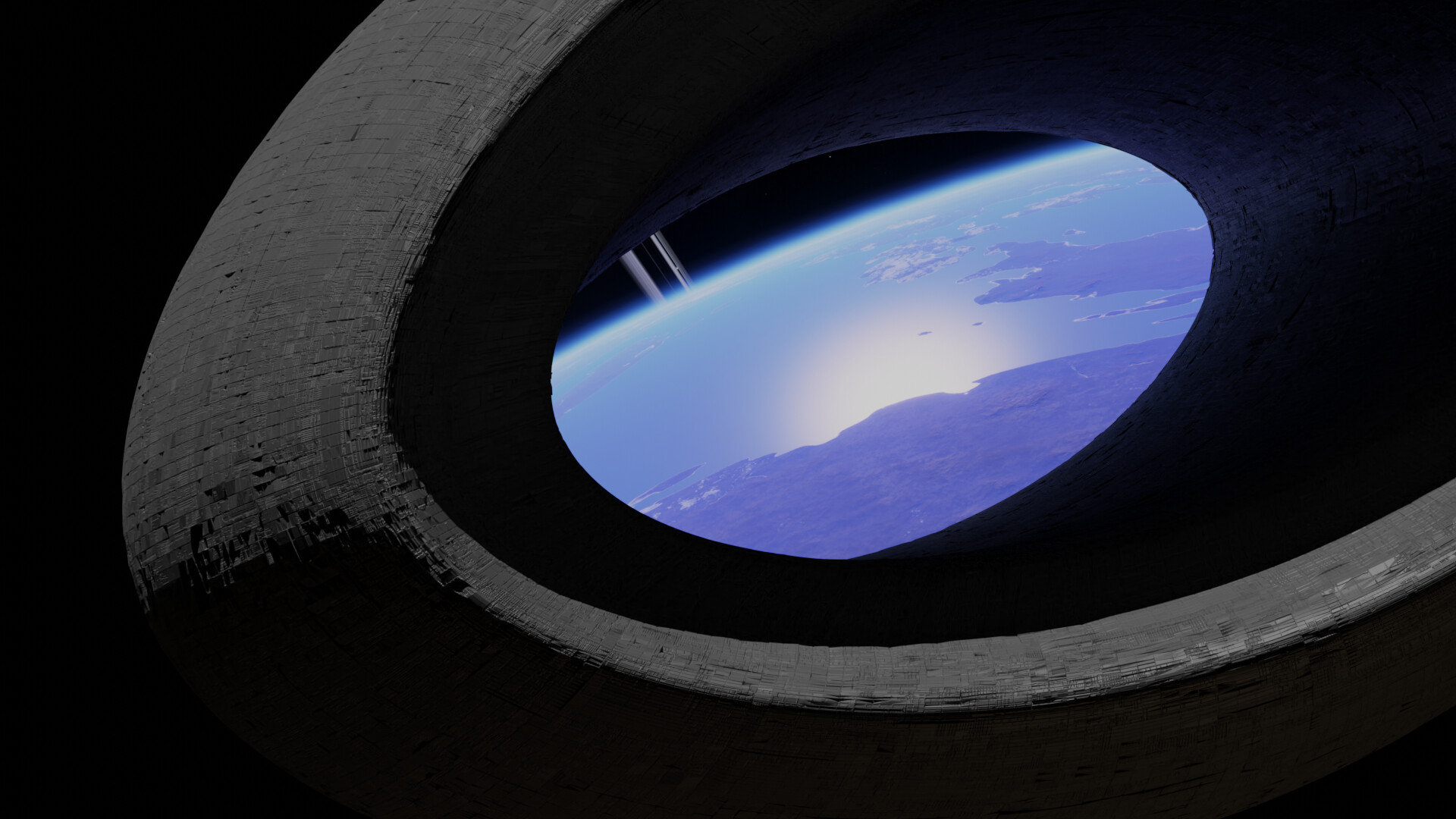 Retro Visor - Spacing Guild's Heighliner (DUNE FAN ART)