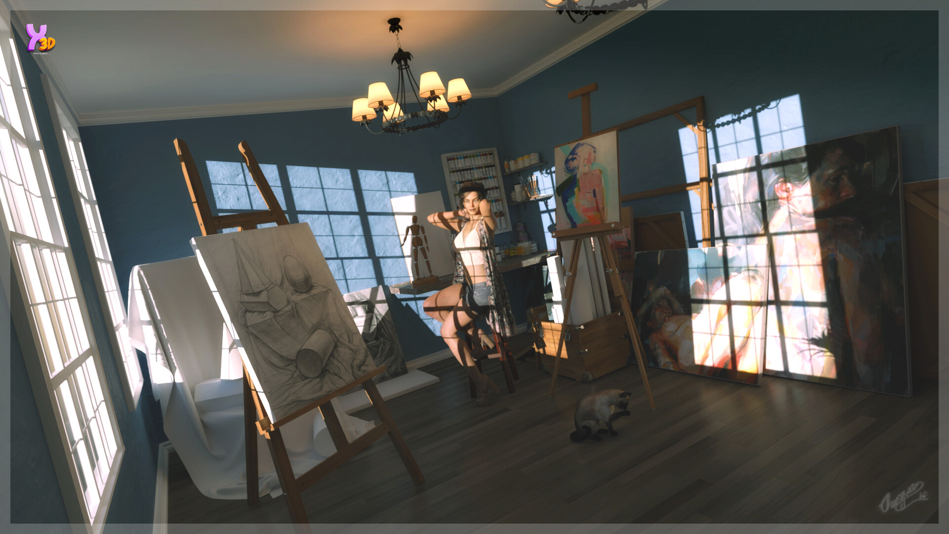 Xtreme3D Studio - Art Studio by Tim82