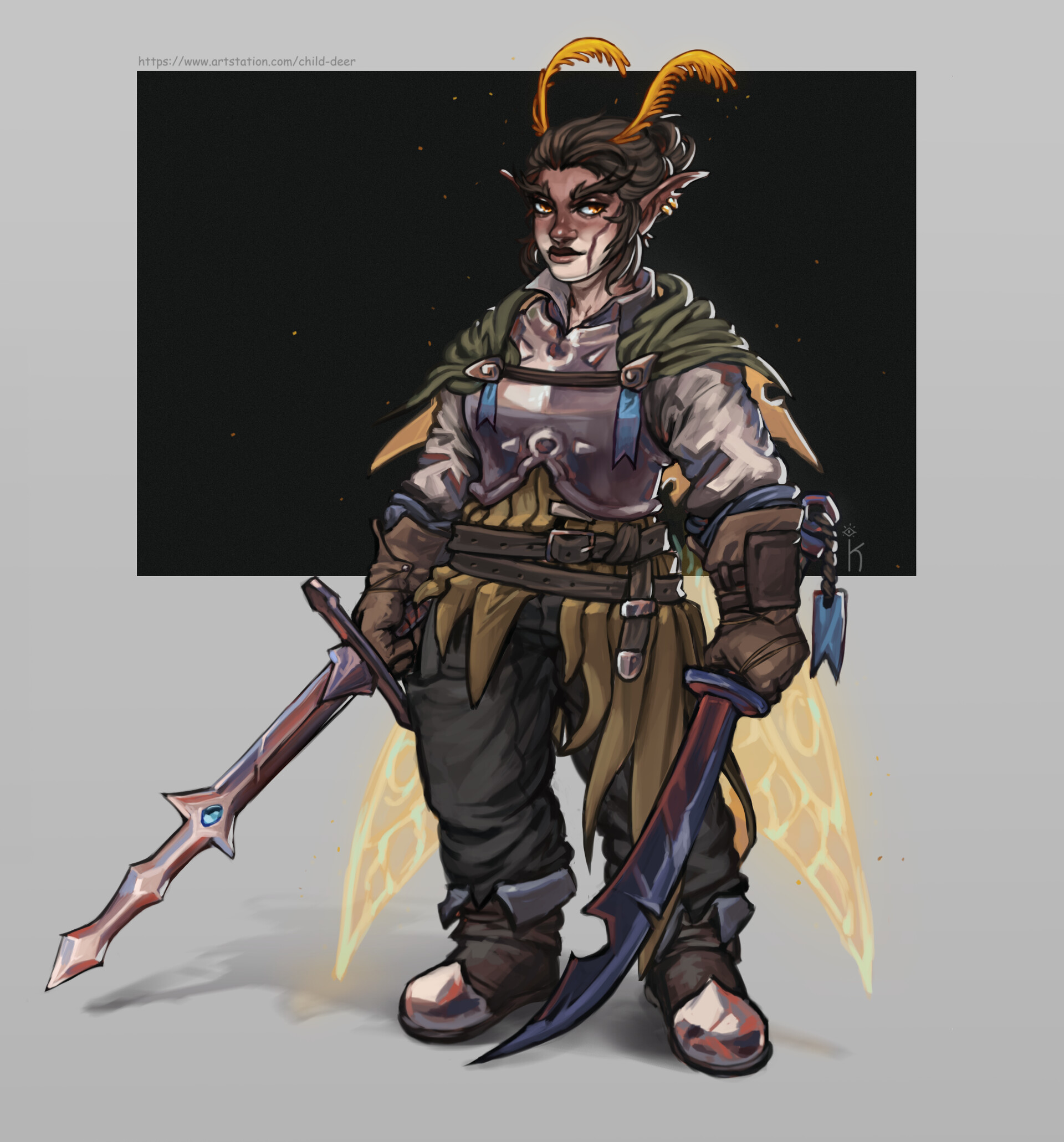 ArtStation - fairy warrior concept