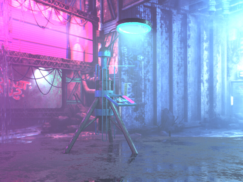 ArtStation - CyberPunk Lamp
