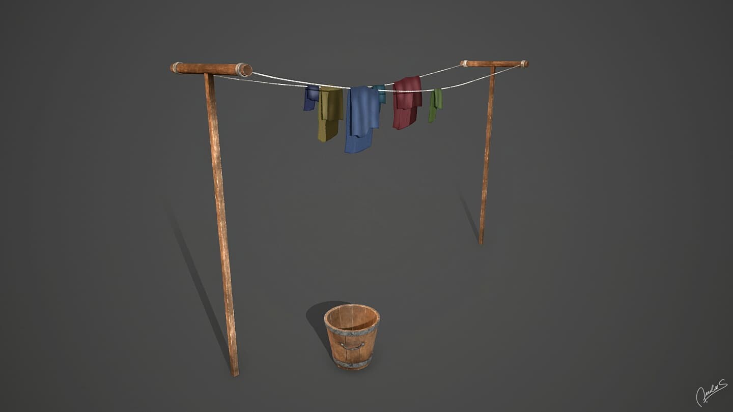 ArtStation - Clothesline