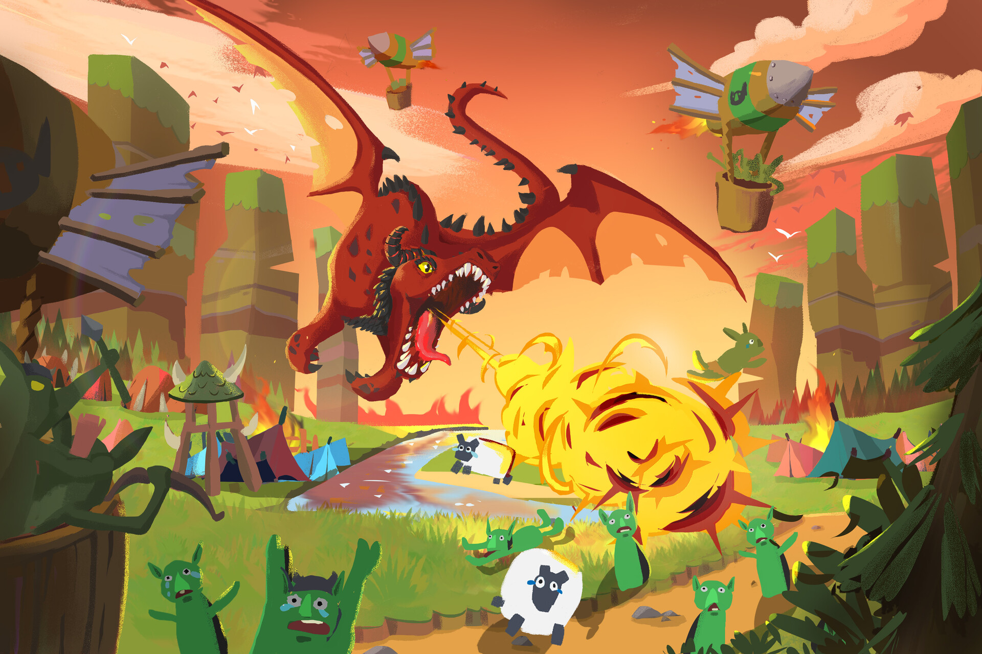 ArtStation - goblin village