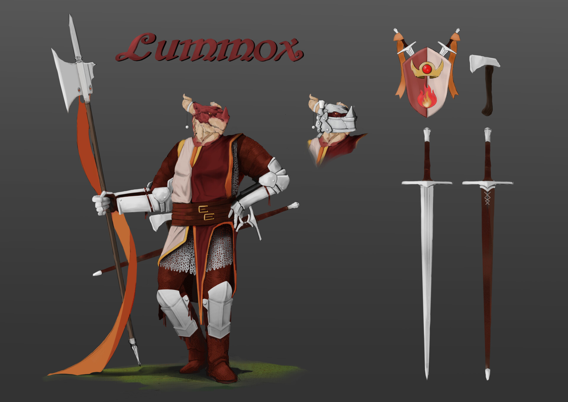 ArtStation - Lummox - Dragonborn Fighter