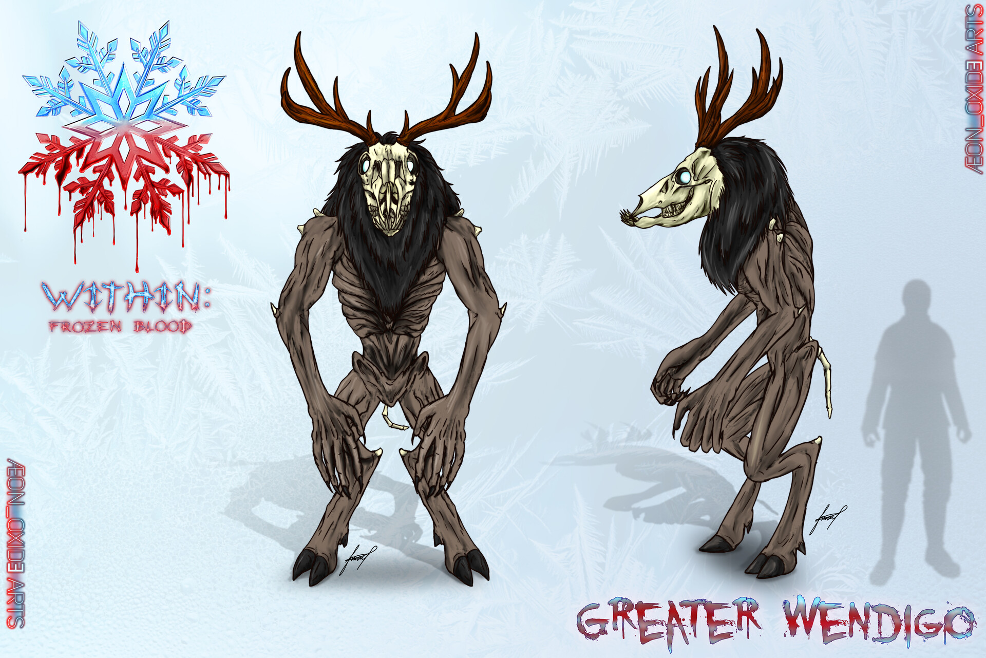 ArtStation - Greater Wendigo (Concept) ('Within-Frozen Blood')