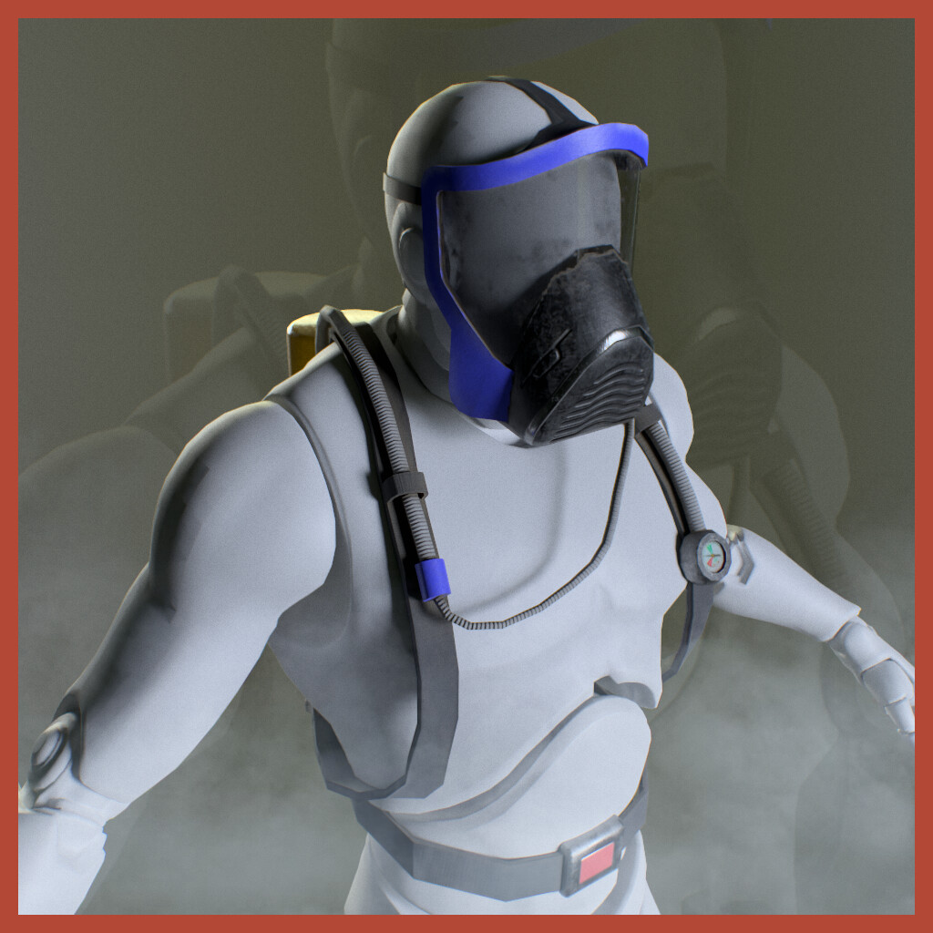 ArtStation - Respirator Game Asset