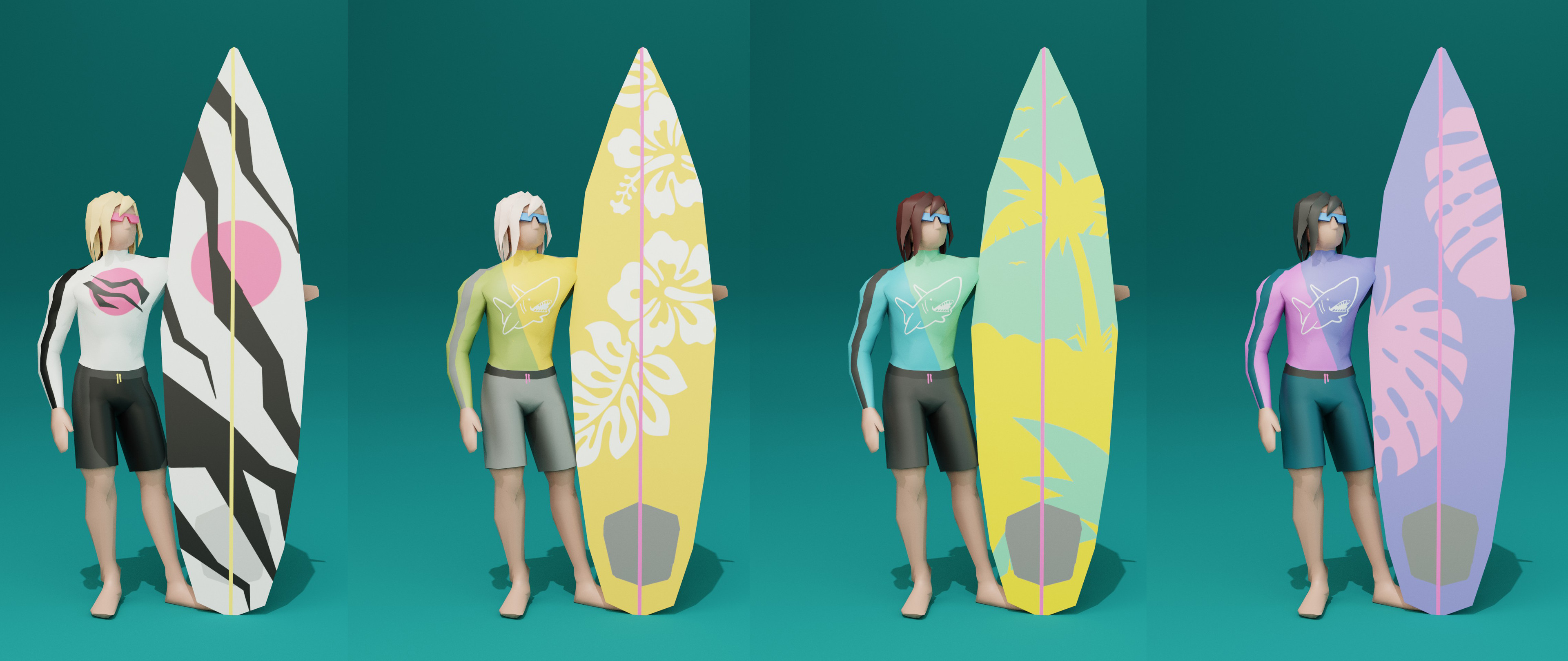 Maria Meinhardt Art - Surfer game