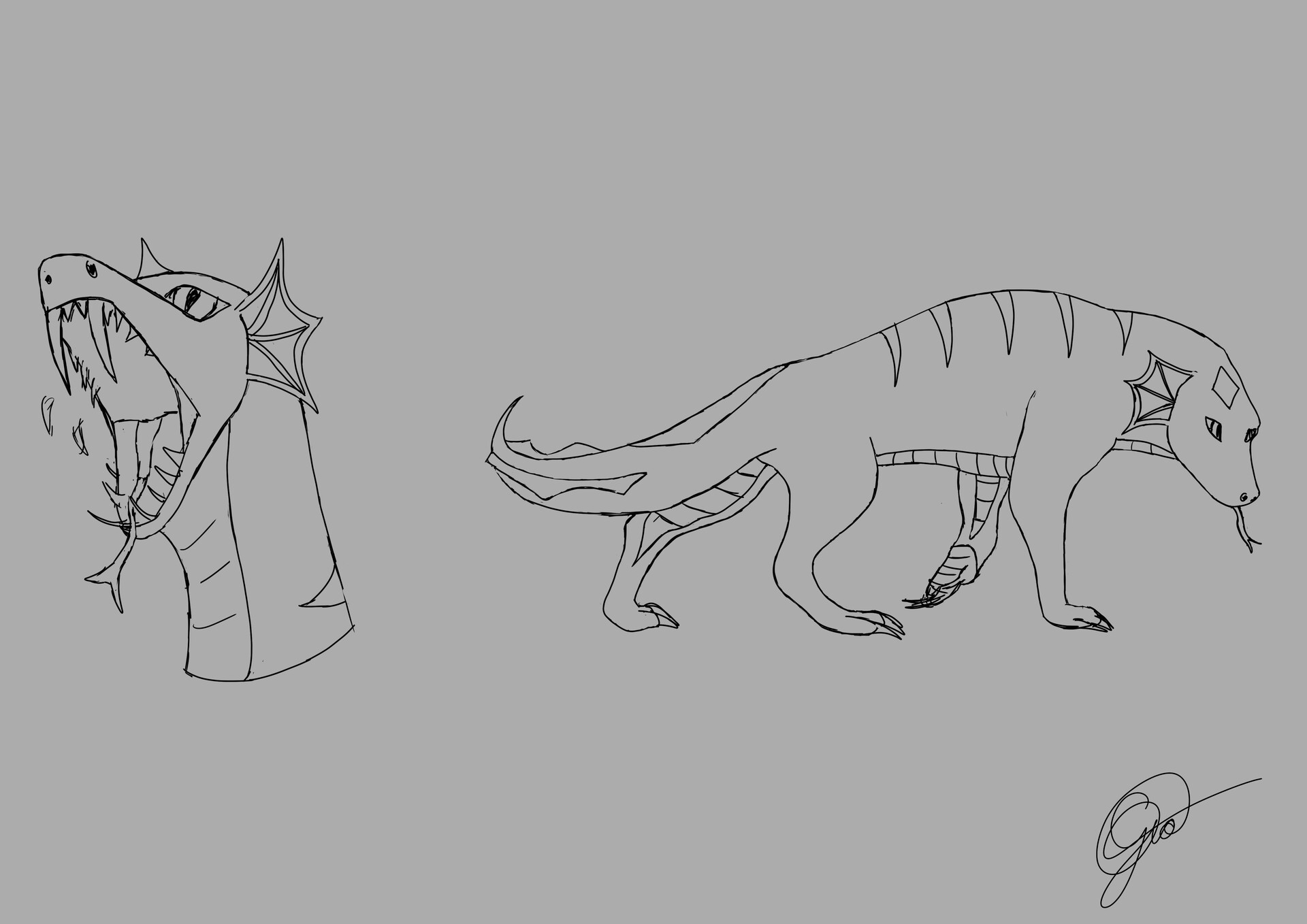 ArtStation - Creature Design Sketch