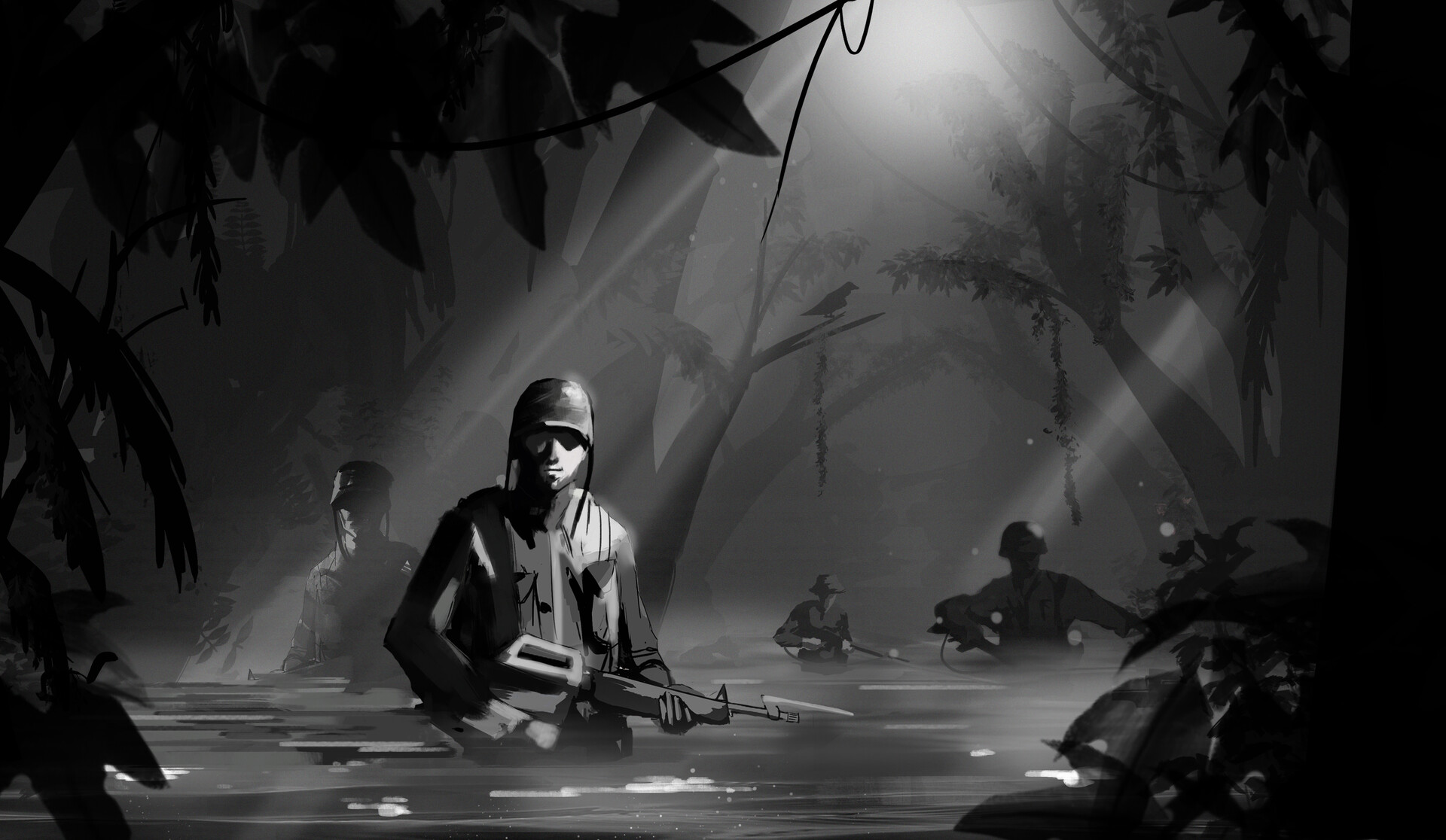 ArtStation - Vietnam River/ illustration