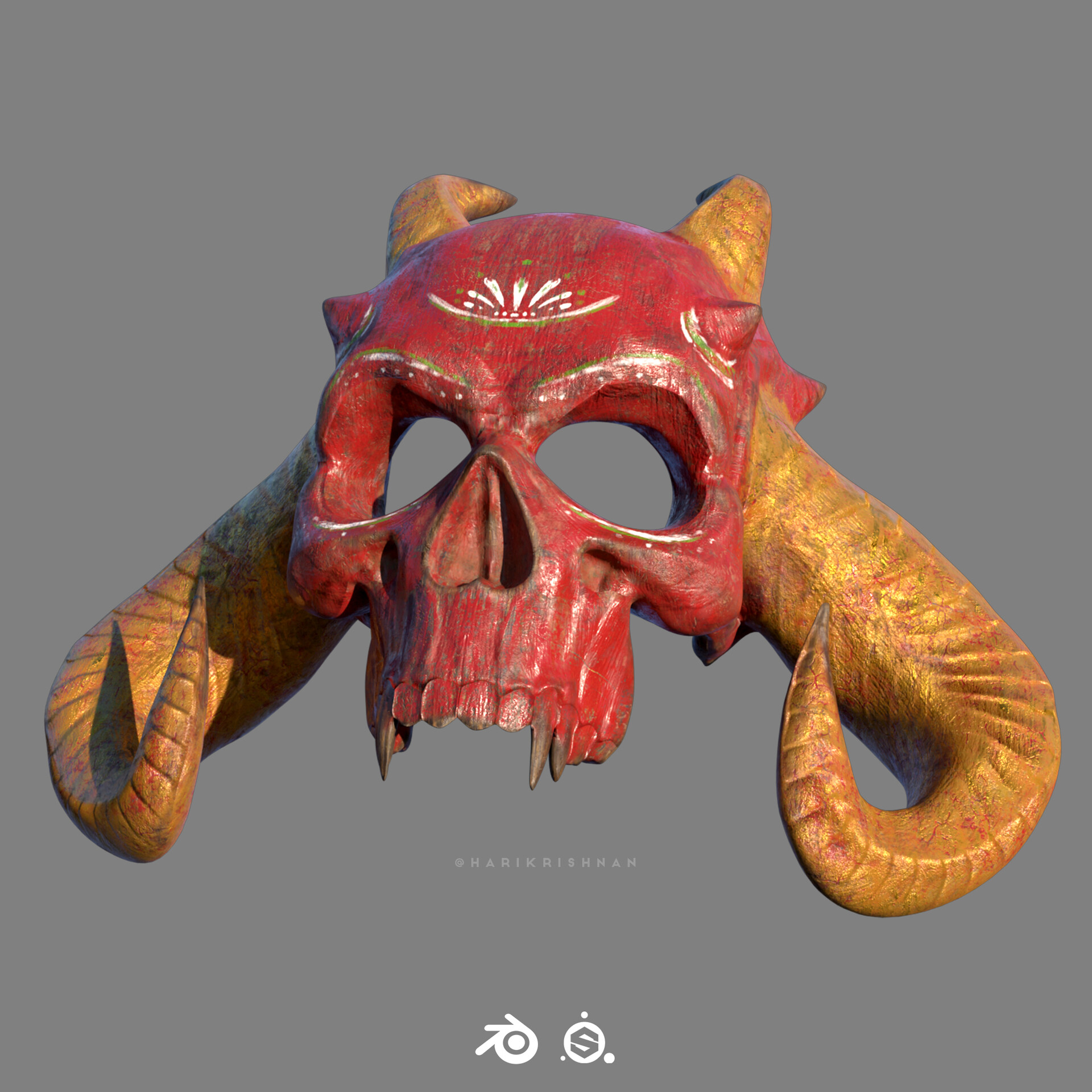 ArtStation - The Demon Mask