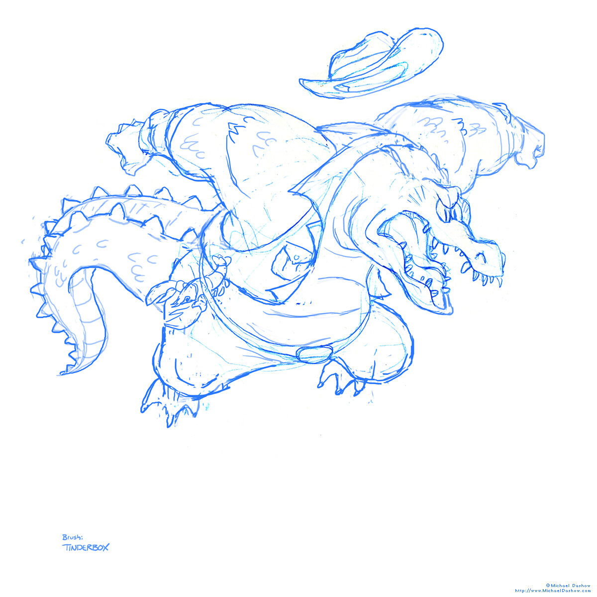 how to draw leatherhead