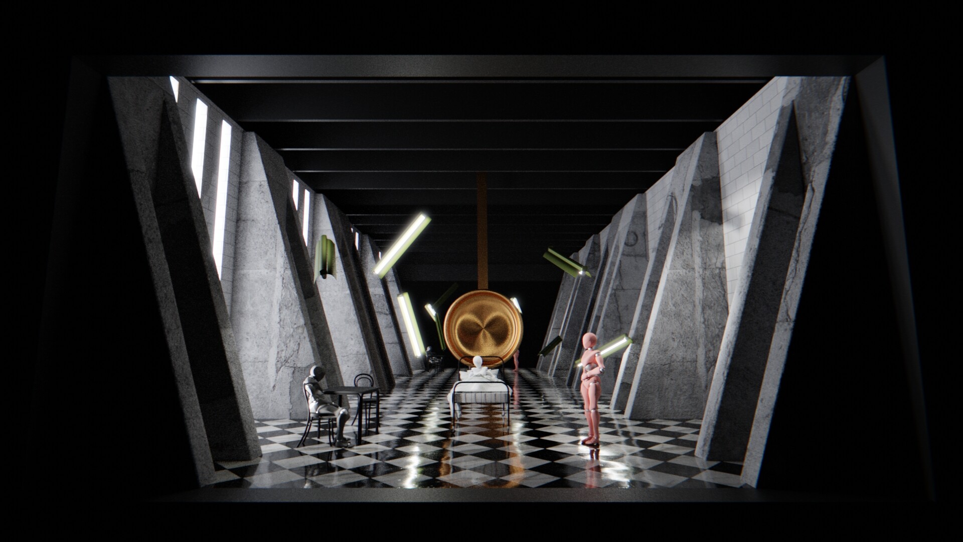 ArtStation - Stageplay Set Design and Lighting Study