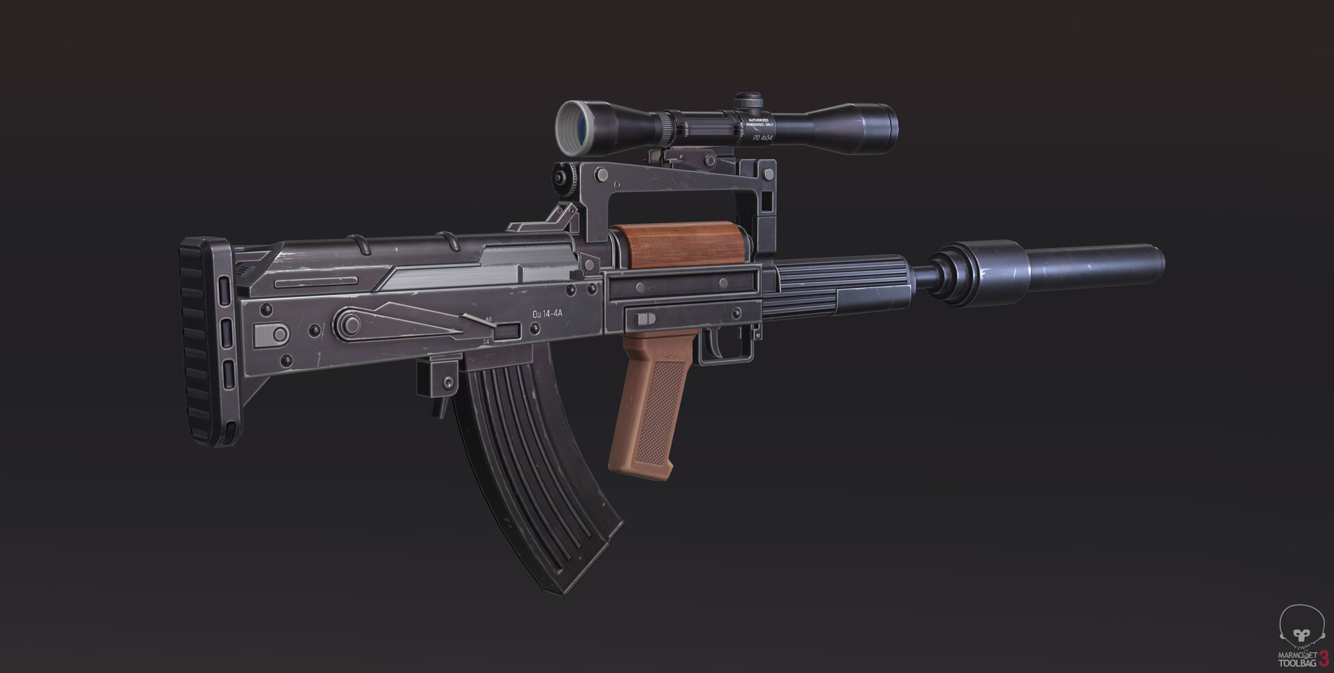 ArtStation - stylized gun