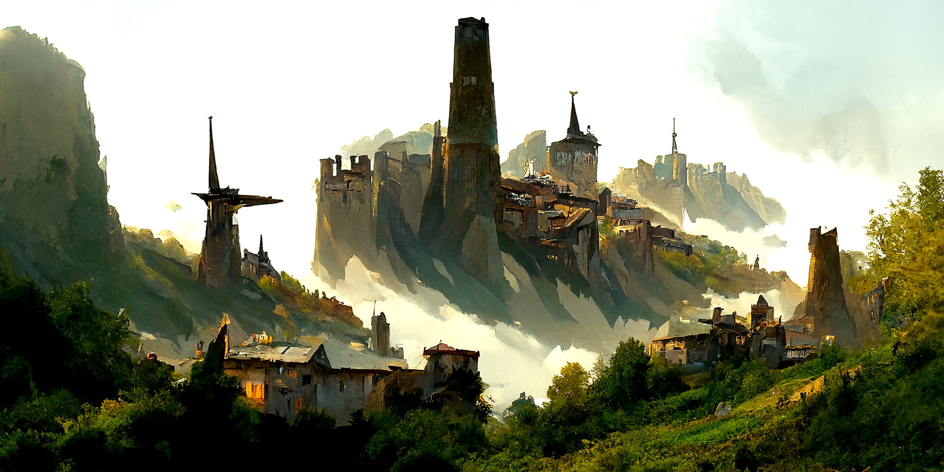 ArtStation - 5 Middle Age cities made by AI