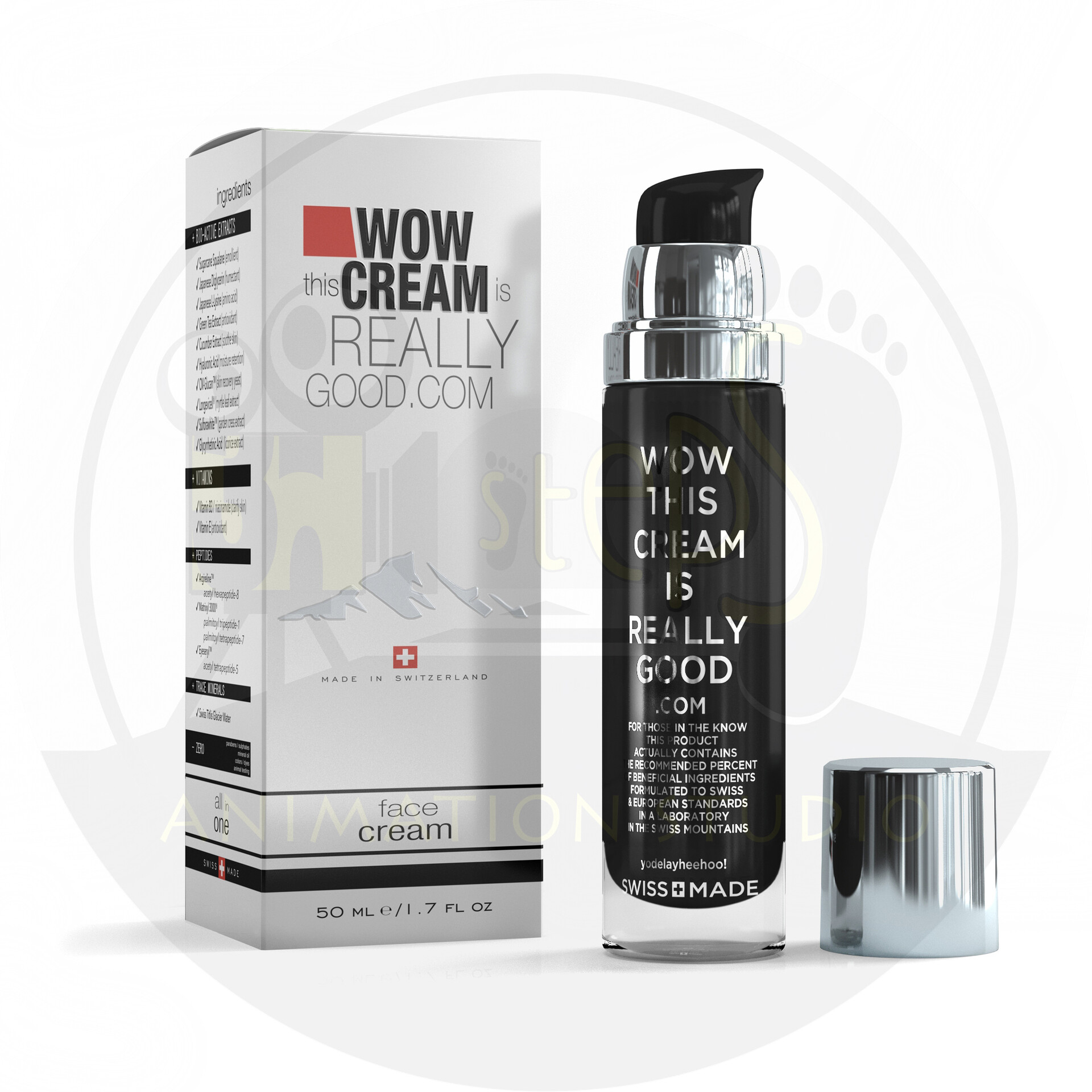 ArtStation - 3D Visualization of Face Cream