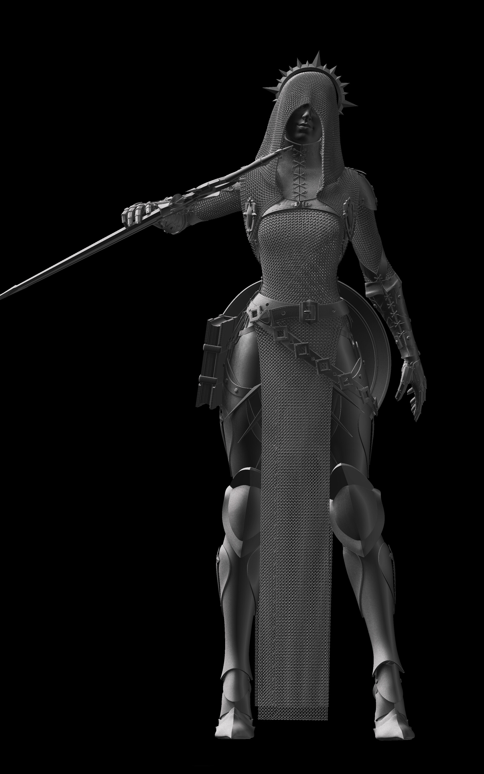 Chainmail Knight Art