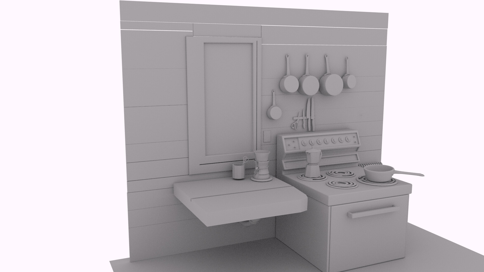ArtStation - Quick Kitchen Render Scene