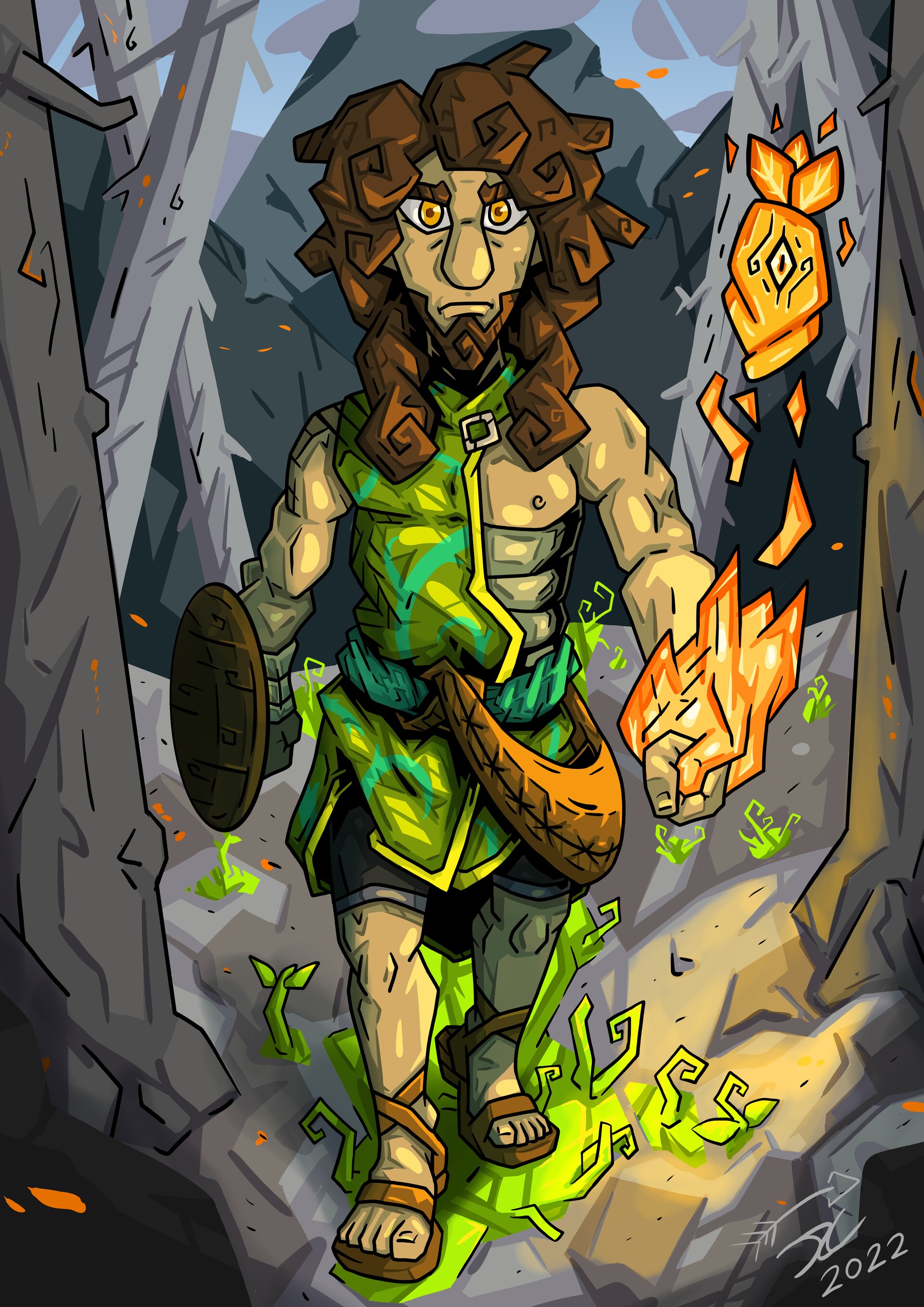 Rafael Carvalho - Pinecone, or Pine for short, the gnome wildfire Druid