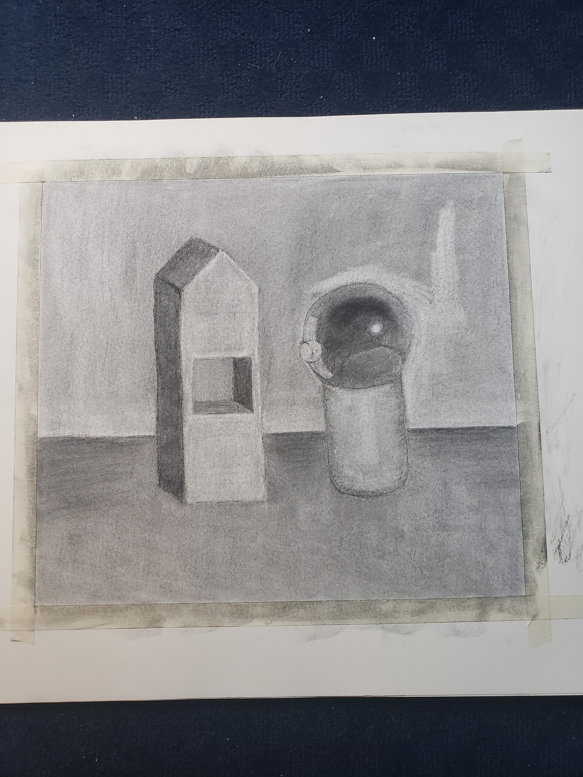 ArtStation - Reflective Charcoal Study