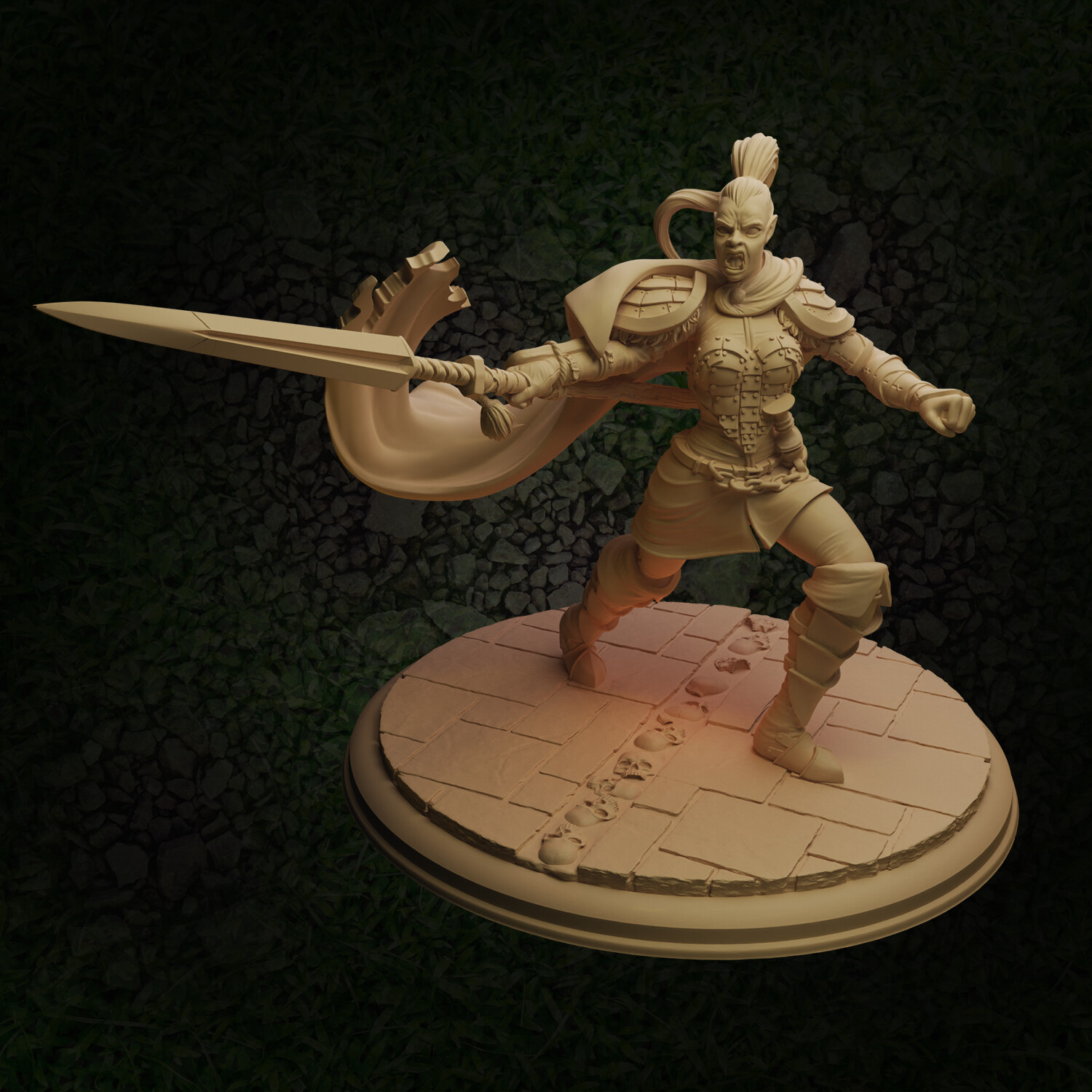 ArtStation - Lady Orc Paladin