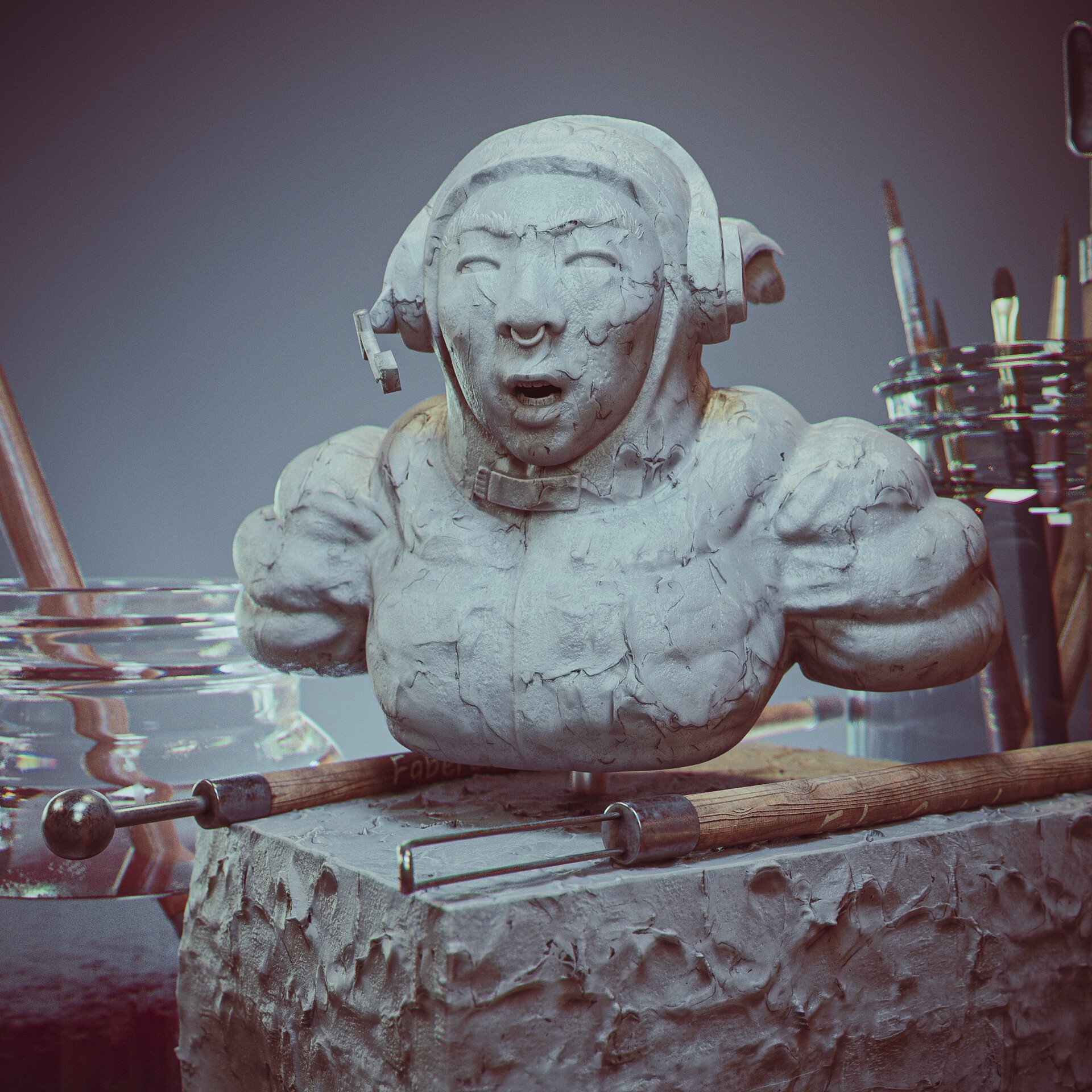 ArtStation - Astronaut Bust