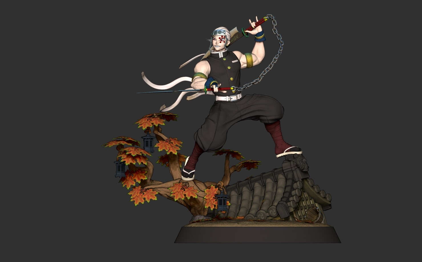 ArtStation - Uzui Tengen - Demon Slayer
