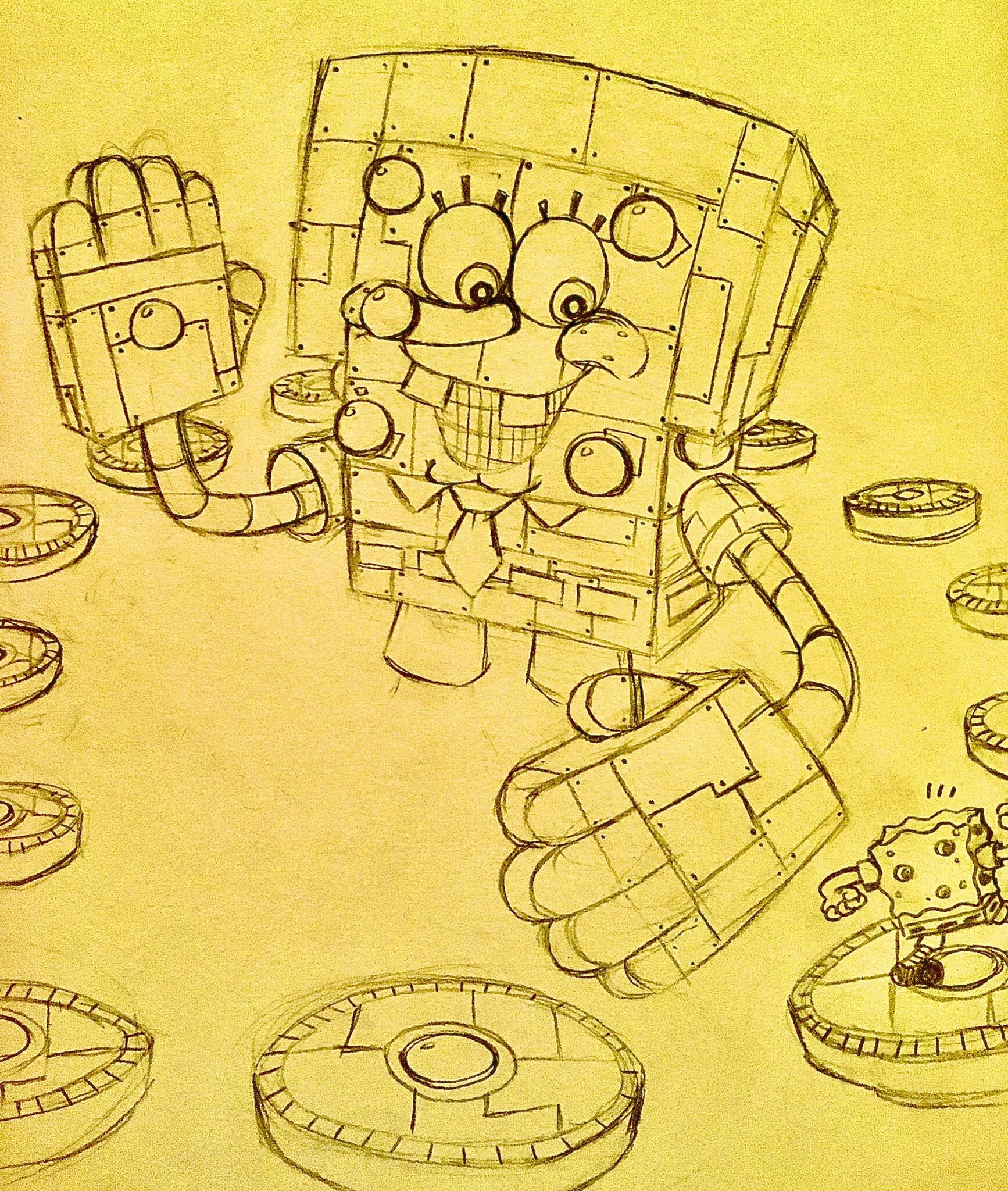 ArtStation - Spongebob battle for bikini bottom fanart