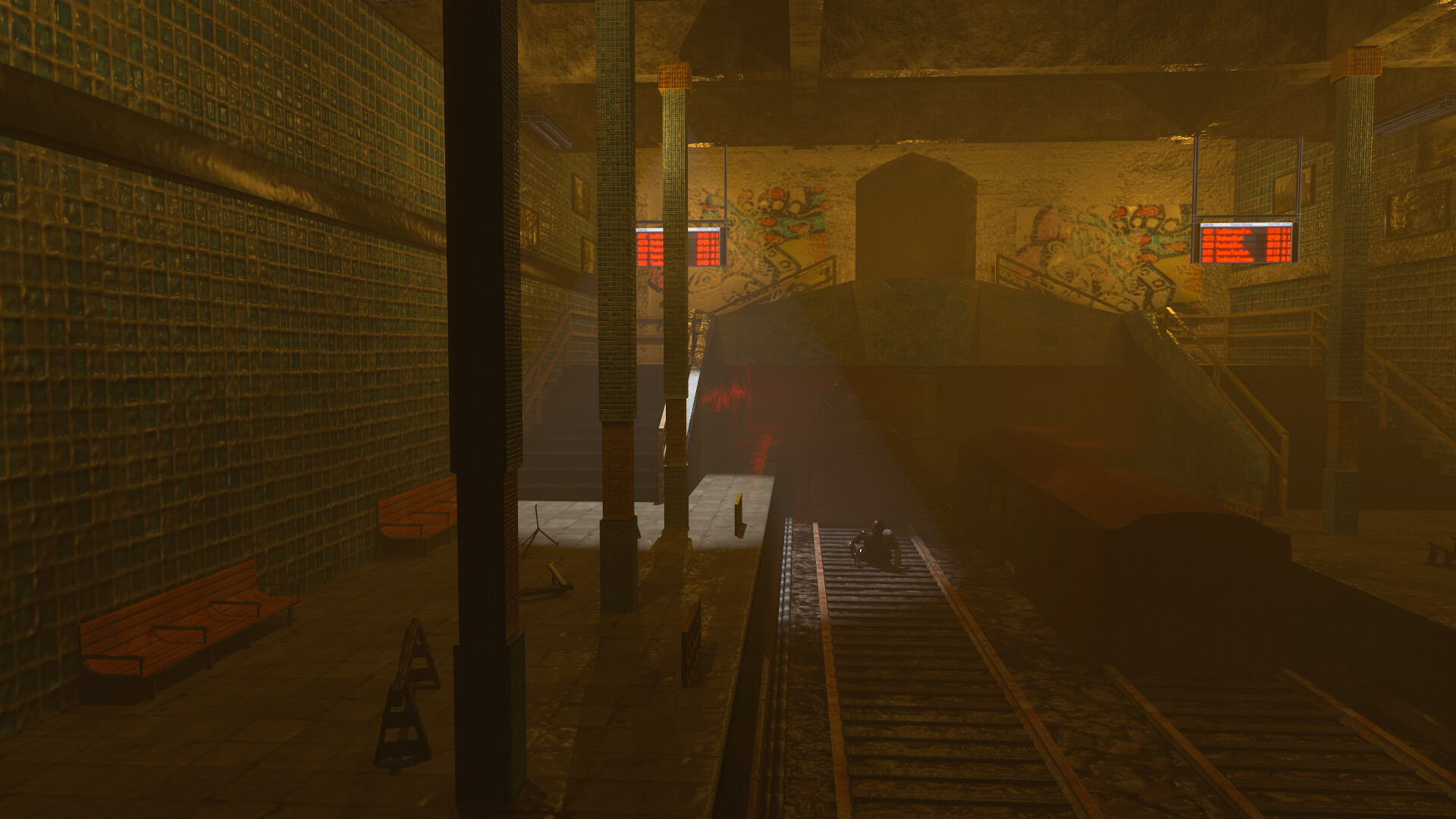 ArtStation - Horror Subway Environment