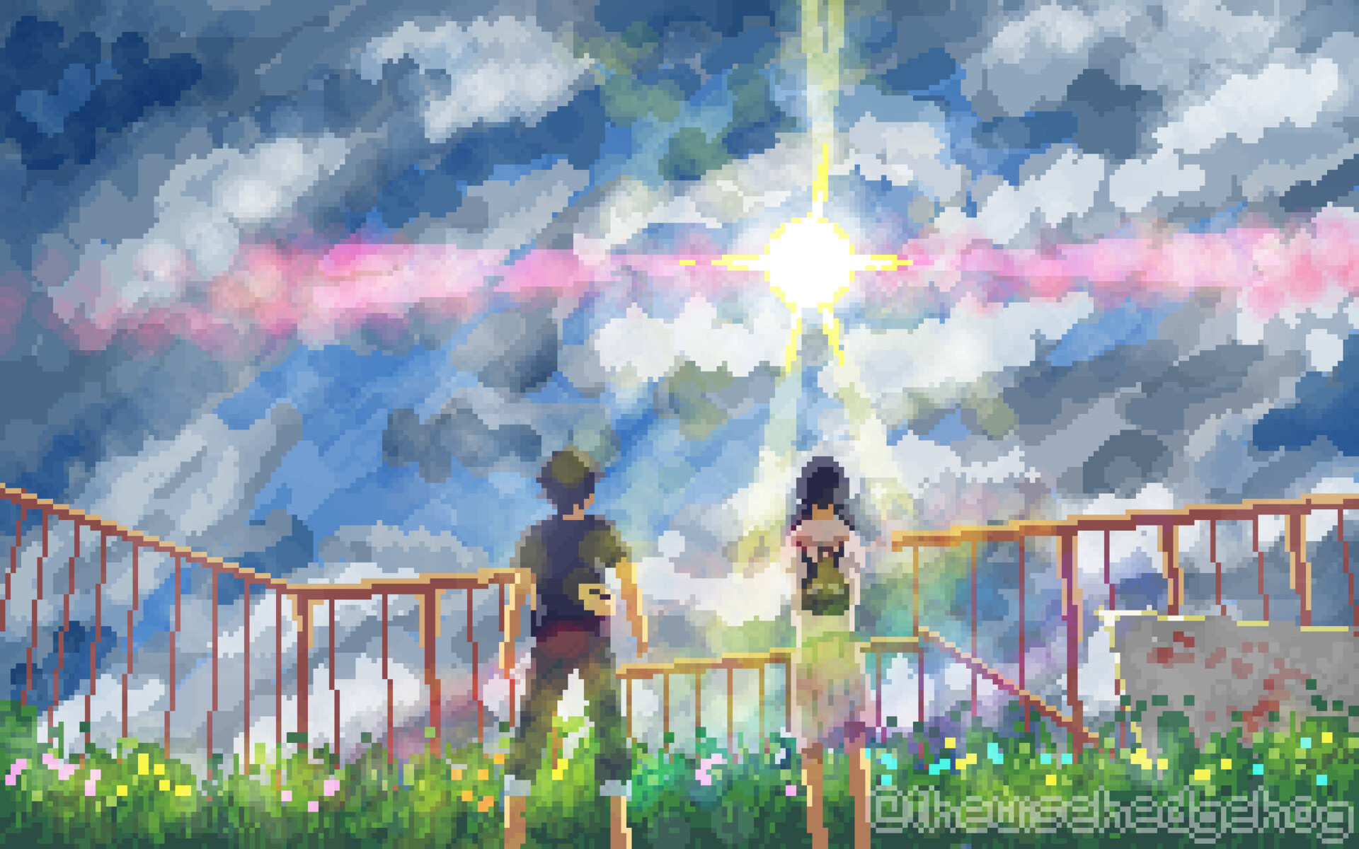 ArtStation - Weathering with You Fanart.