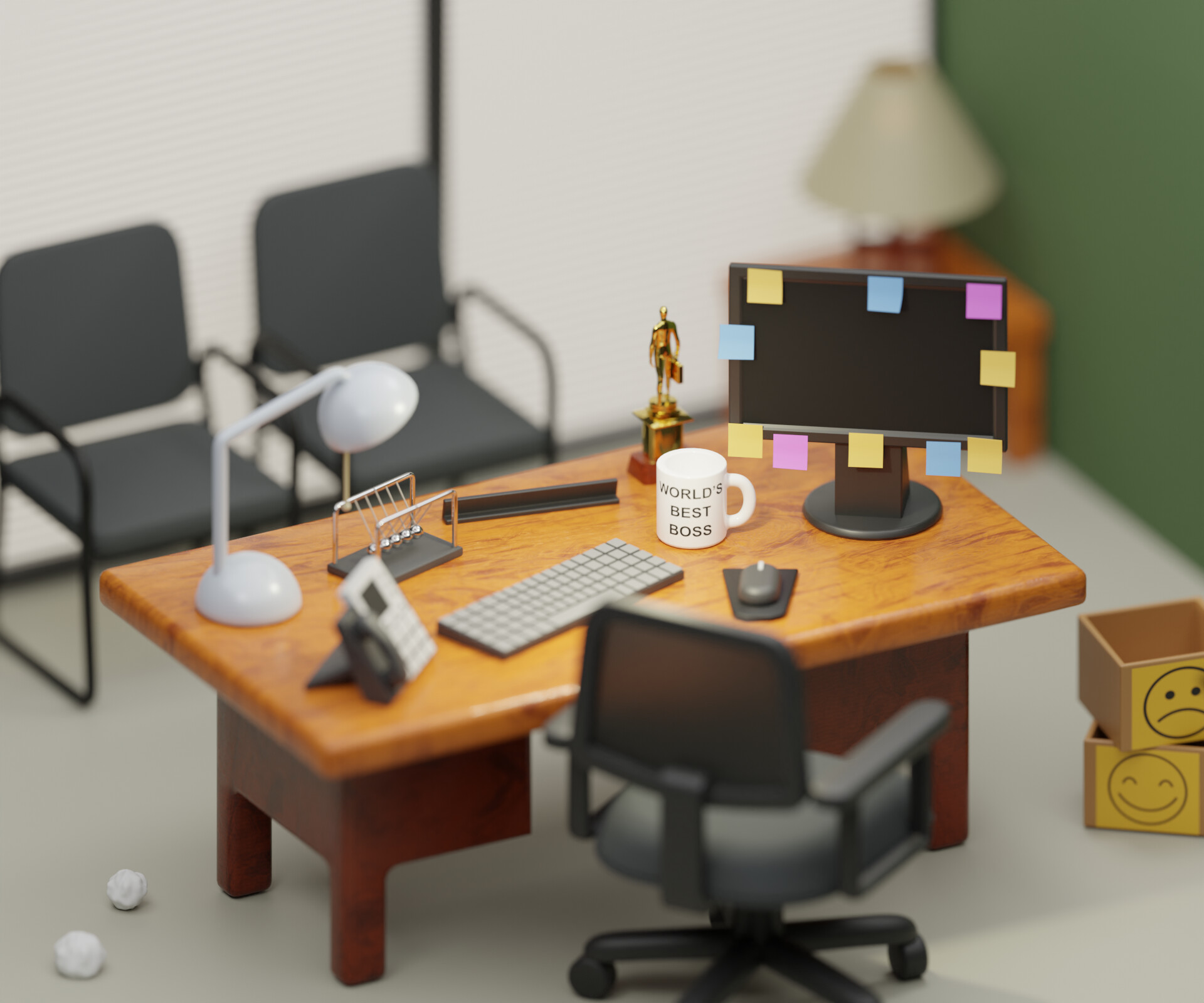 ArtStation - Michael Scott's Desk