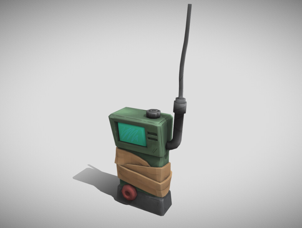 ArtStation - Hand painted Post-apocalyptic Device