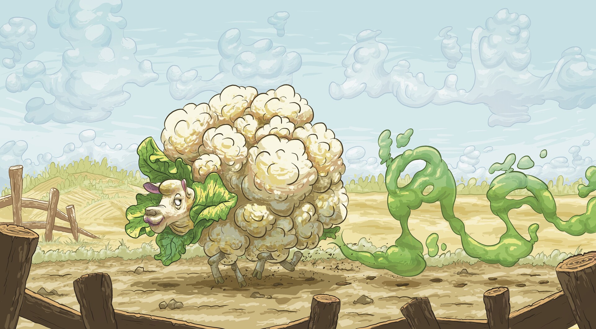 ArtStation - Cauliflower the stinky sheep