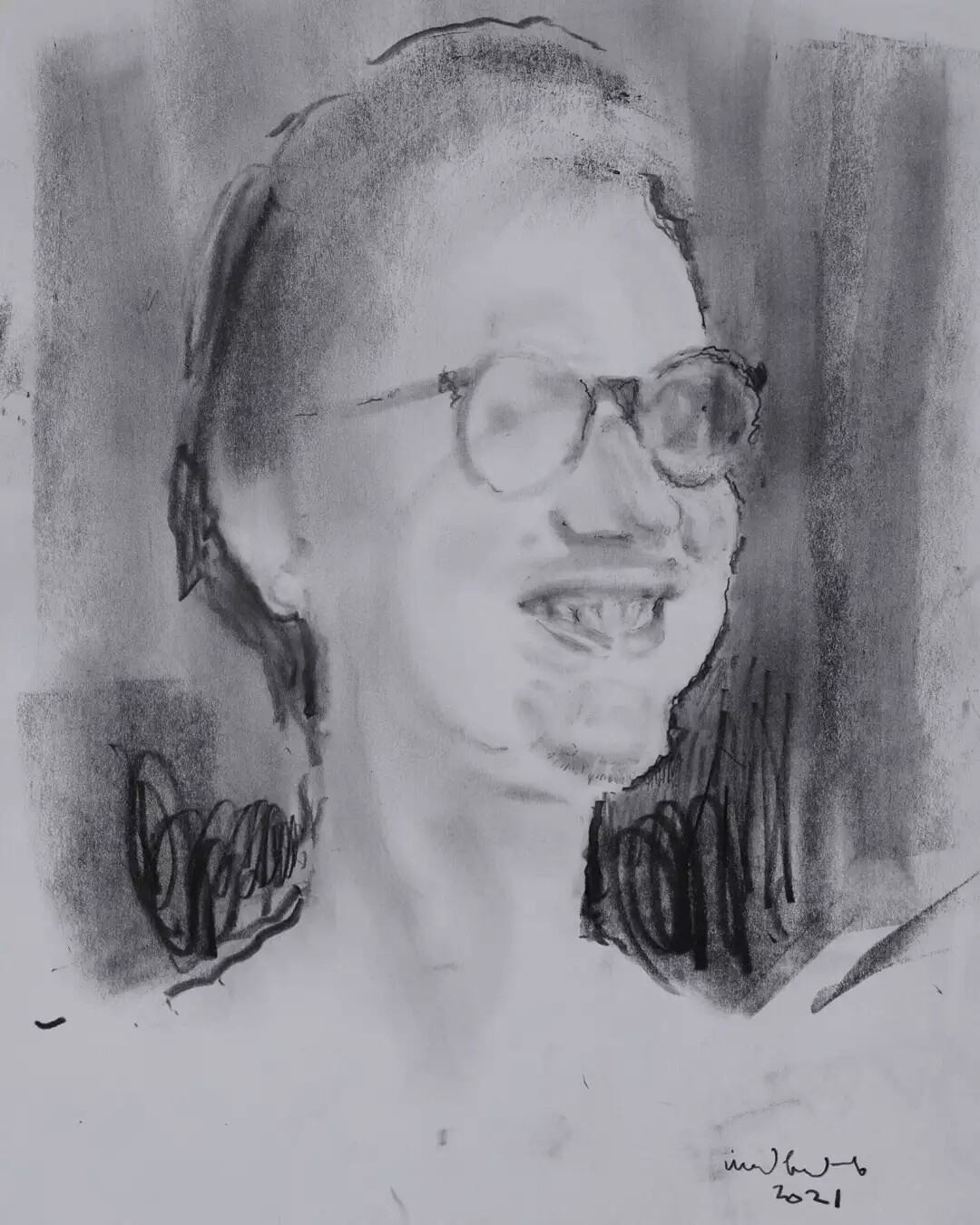 ArtStation - Self portrait drawing from life