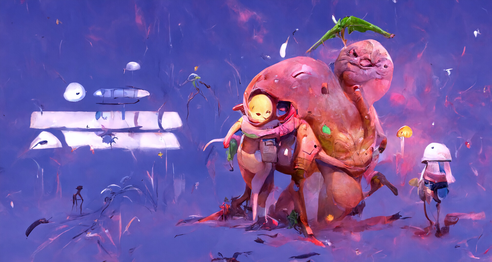 ArtStation - Intergalactic Advertising Concept: "Fluffy Snack"