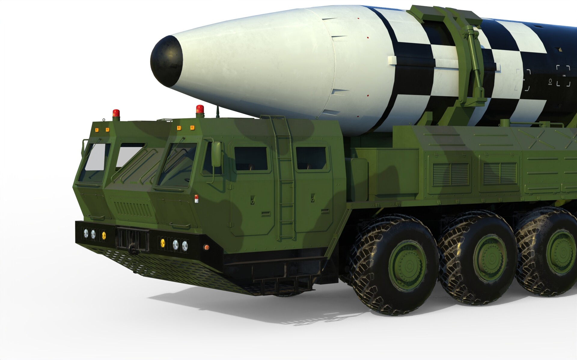 Tim Samedov - Hwasong 17 missile launcher 3D model