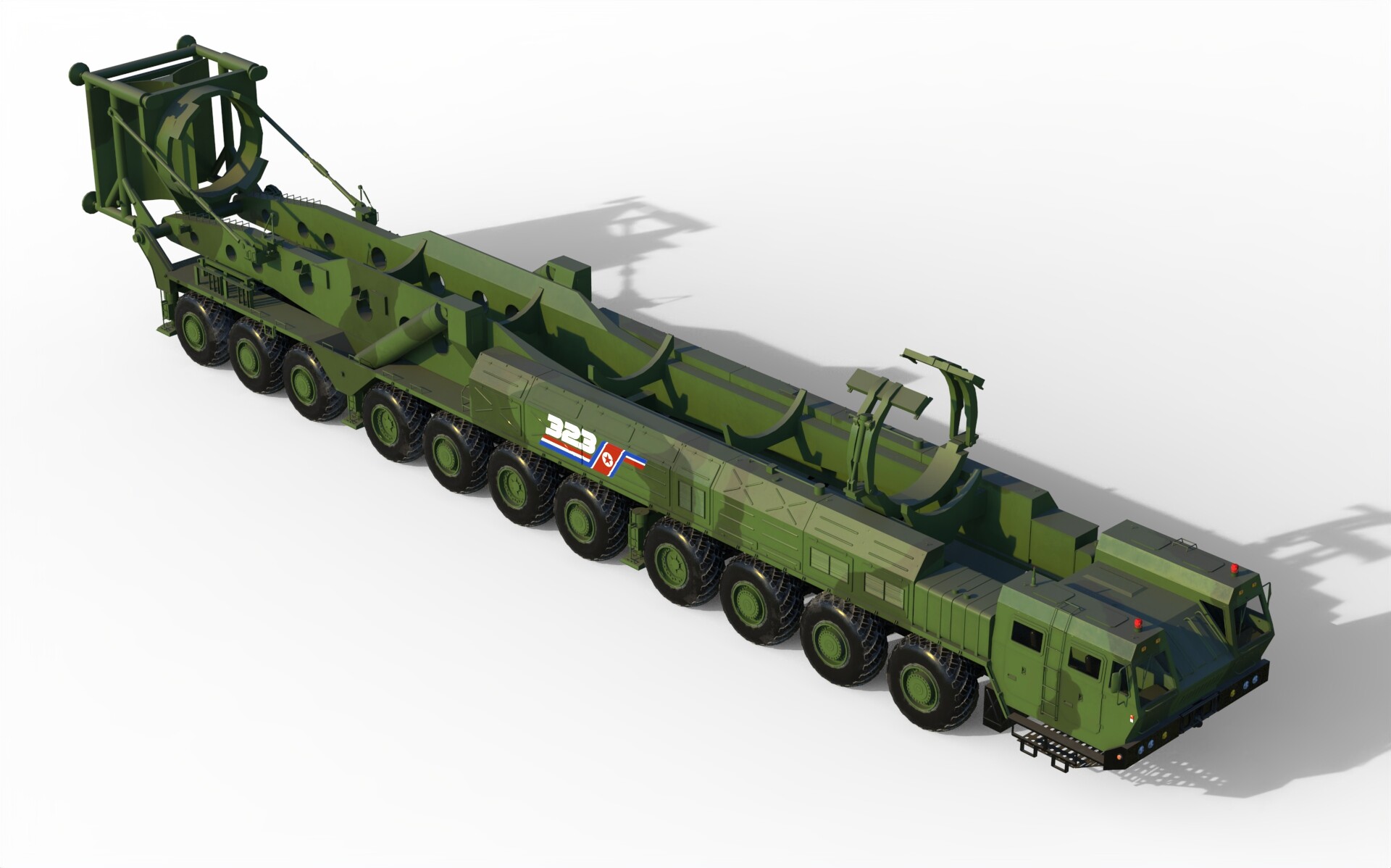 Tim Samedov - Hwasong 17 missile launcher 3D model