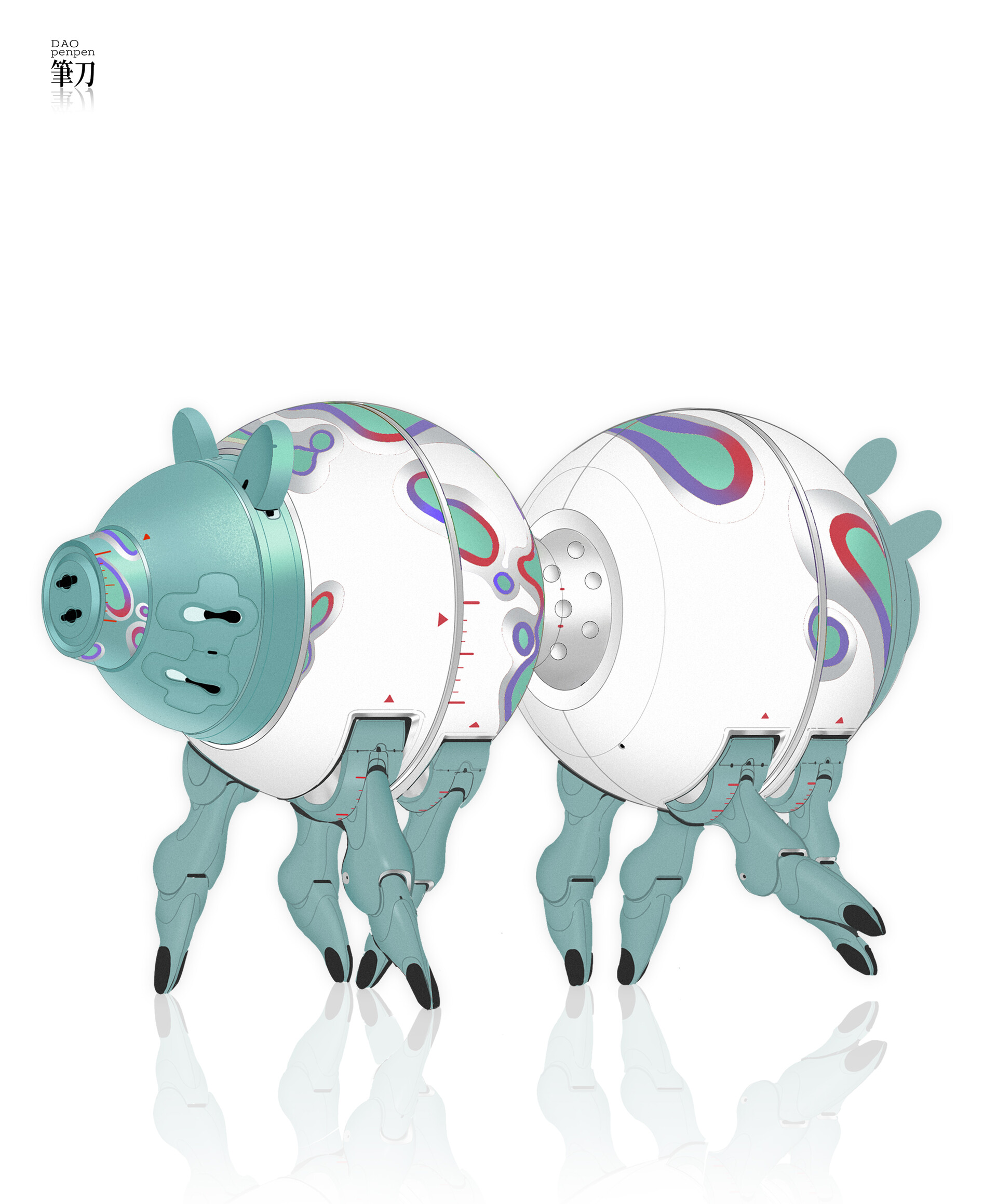 ArtStation - Mechanical creature：Pig