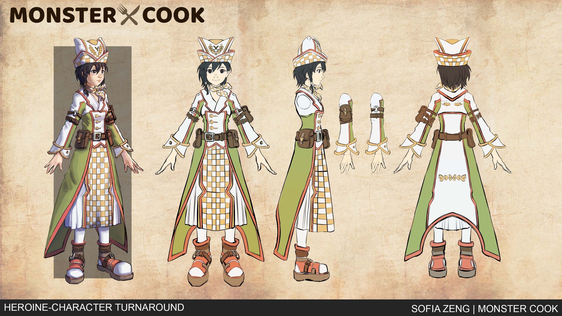 ArtStation - Character design- cook & adventurer
