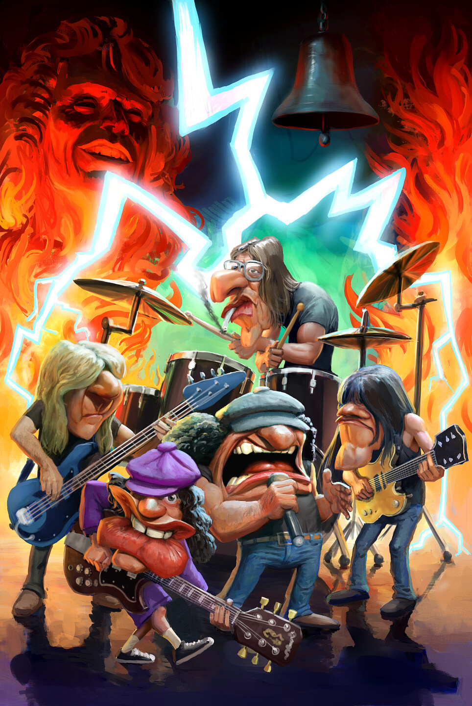 ArtStation - AC/DC Caricature