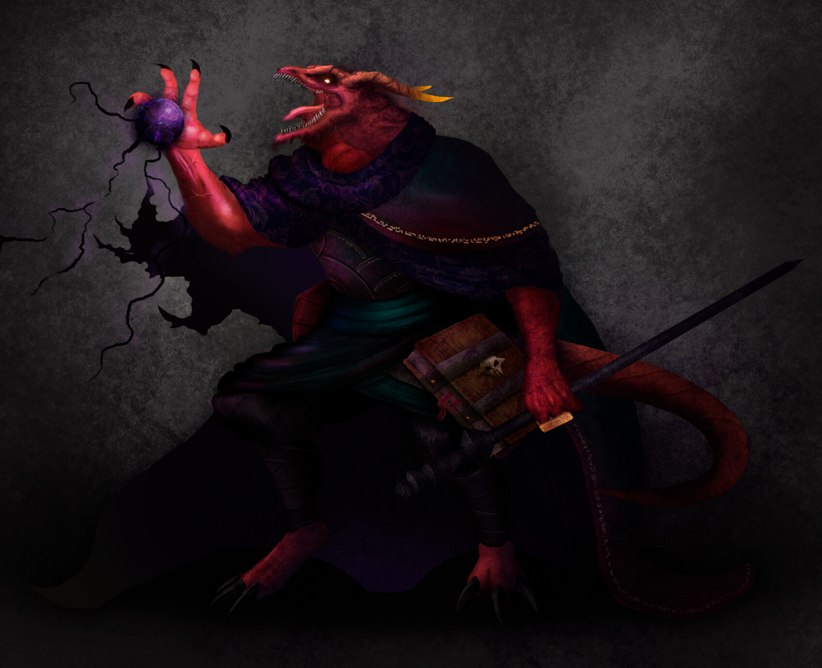 ArtStation - Dragonborn Wizard