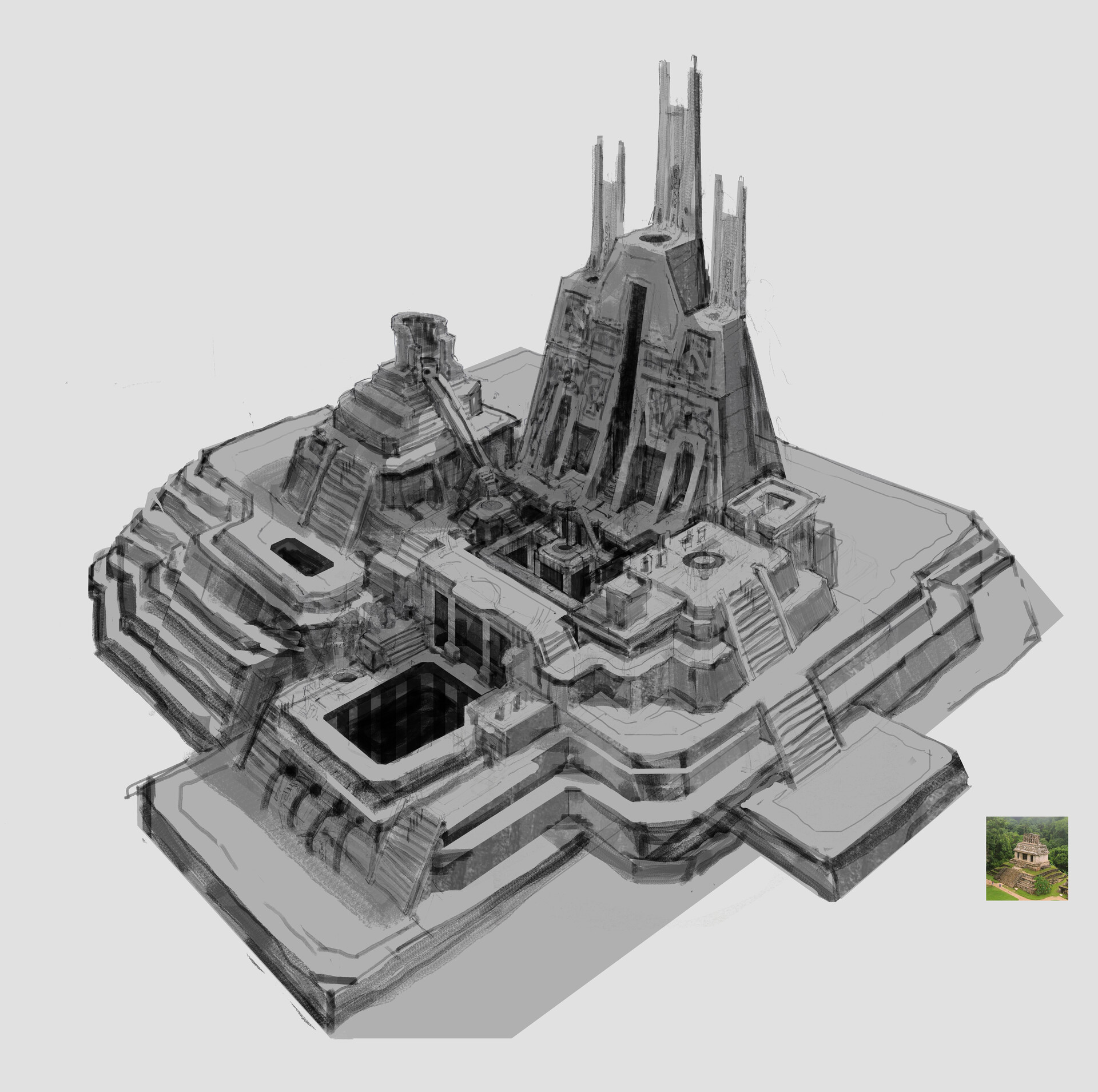 ArtStation - Mayan Temple Designs