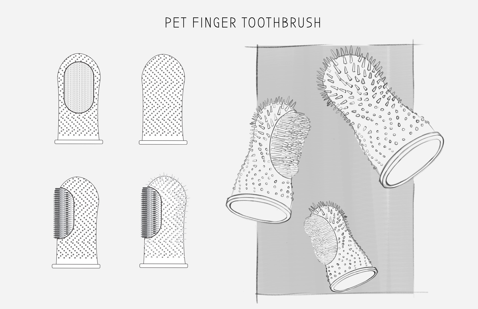 ArtStation - PET FINGER TOOTHBRUSH