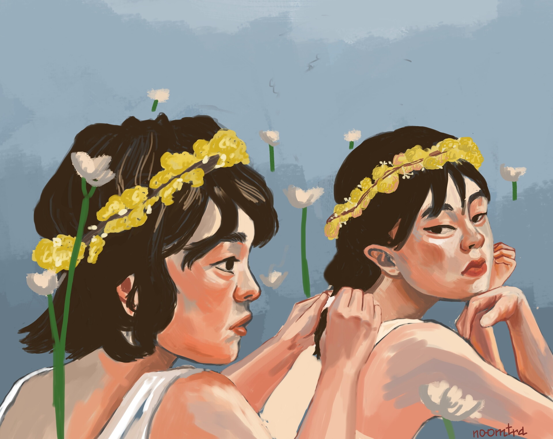 ArtStation - two girls