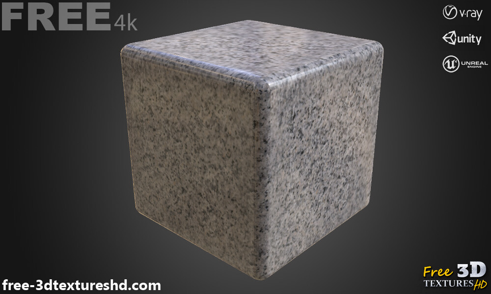 PBR Textures Free Download - Grey Granite Marble PBR Texture 3D High ...
