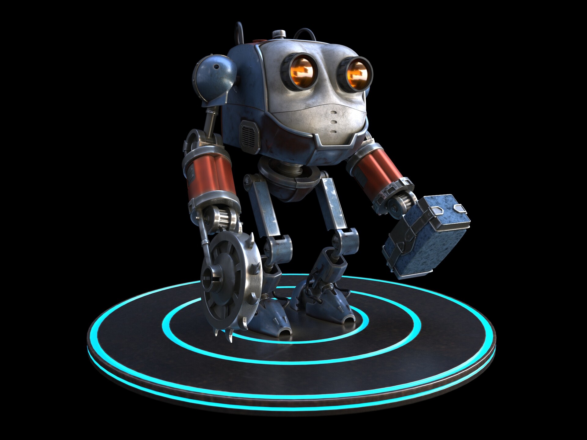 ArtStation - wheel robo modelling